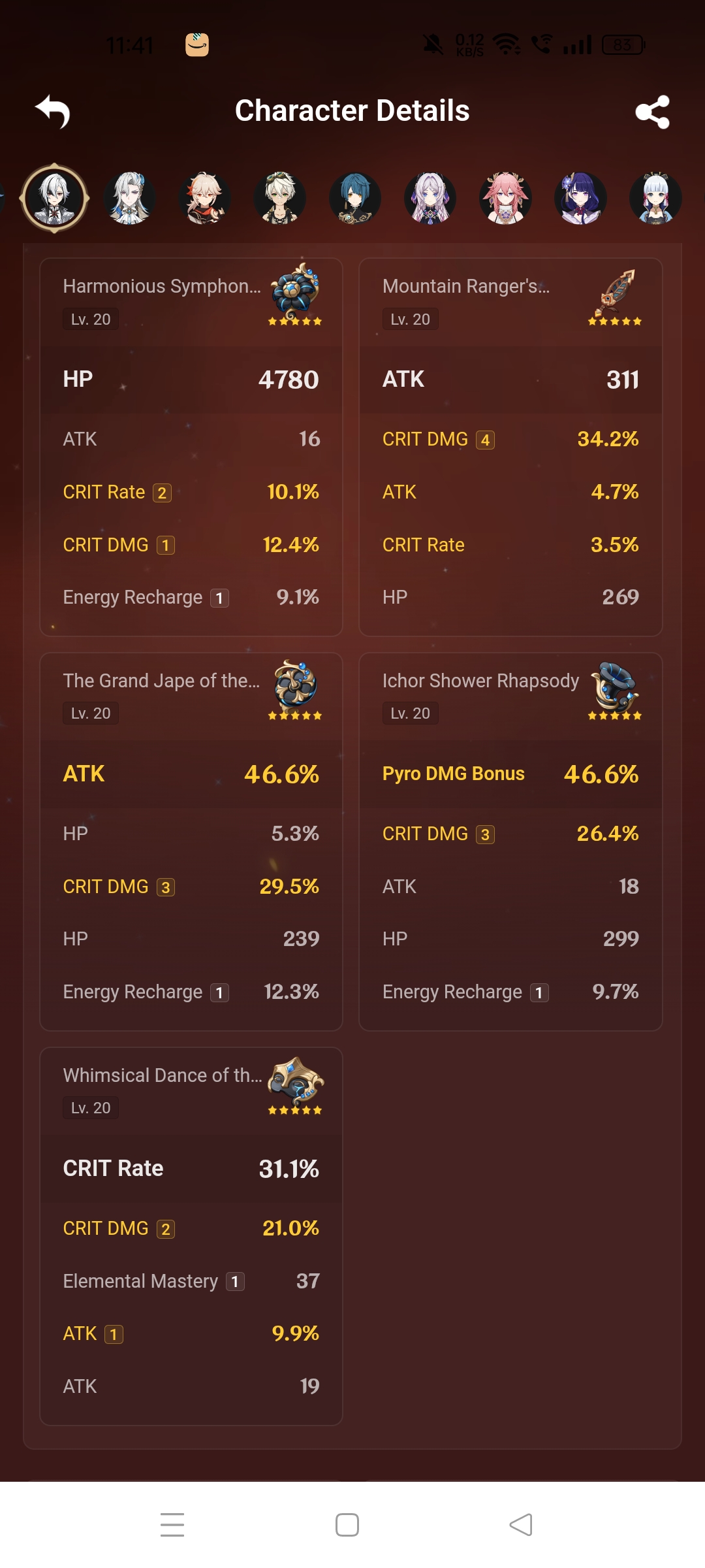 F2P Arle build and artifact's showcase Genshin Impact | HoYoLAB