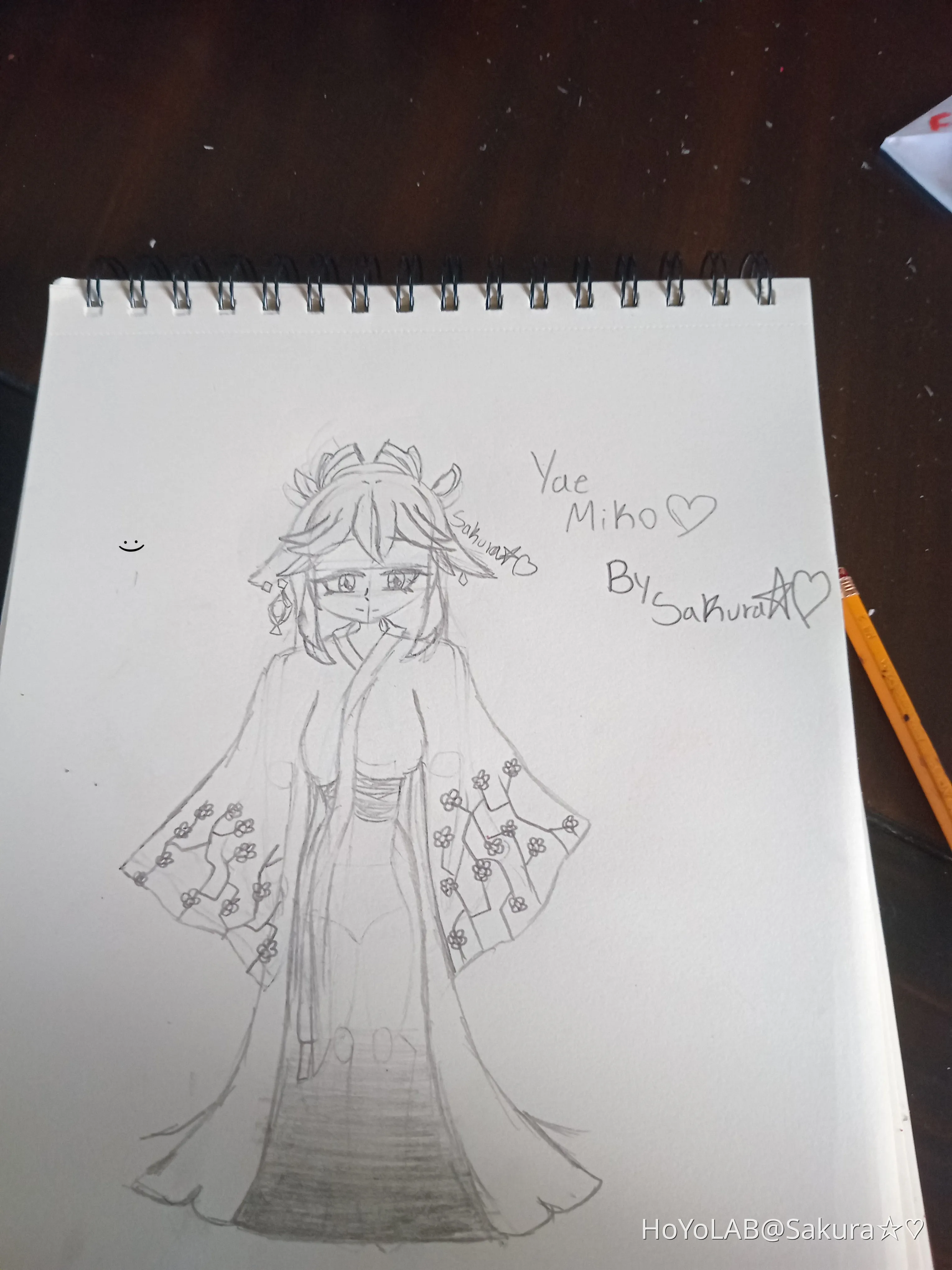Yae Miko drawing!! (it's not that good) Genshin Impact | HoYoLAB