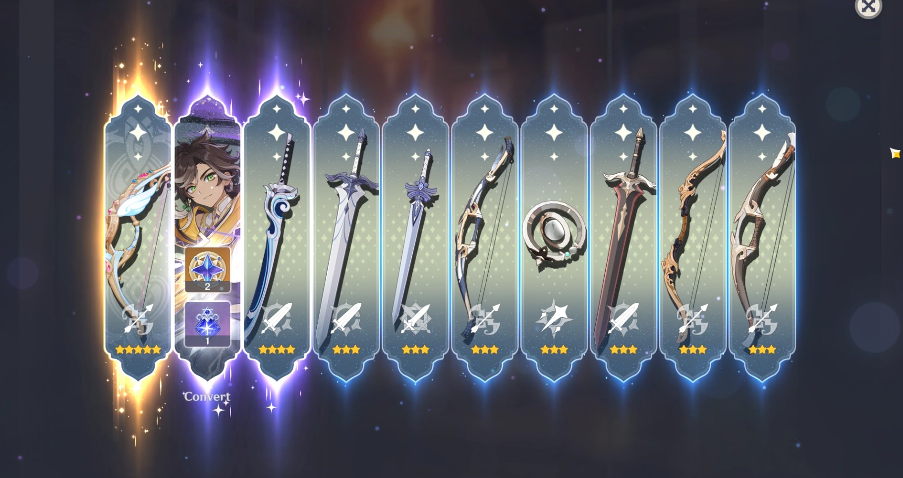 My Pulls for Yumemizuki Mizuki's Weapon [Version 5.4] Genshin Impact ...