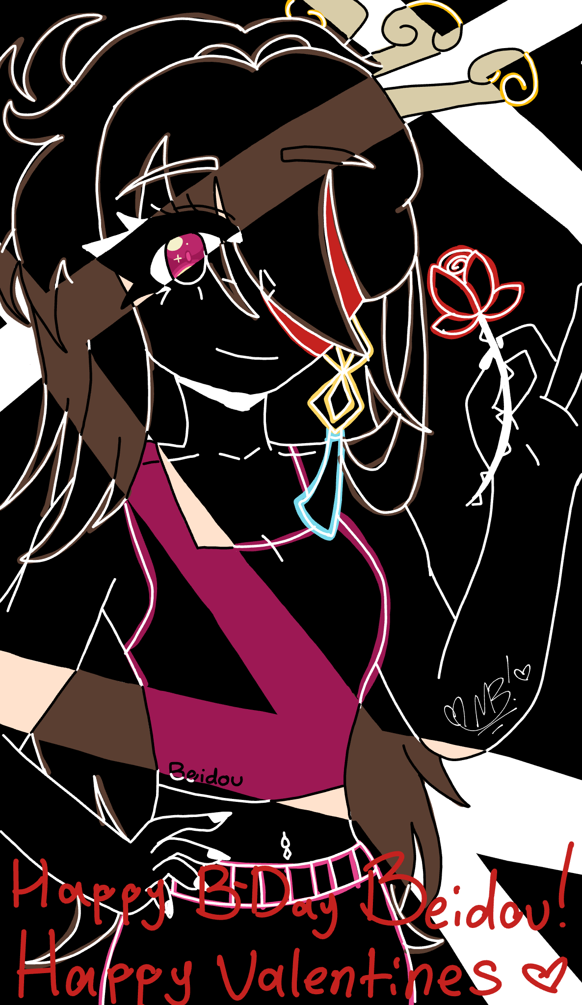 Happy Valentines! + HBD Beidou!! 🌹 Genshin Impact | HoYoLAB