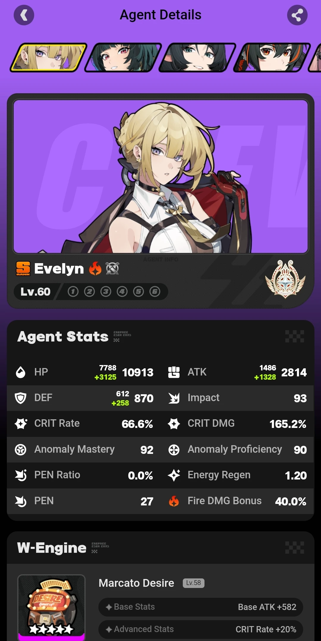 Current Evelyn build. Any improvements needed? Zenless Zone Zero | HoYoLAB