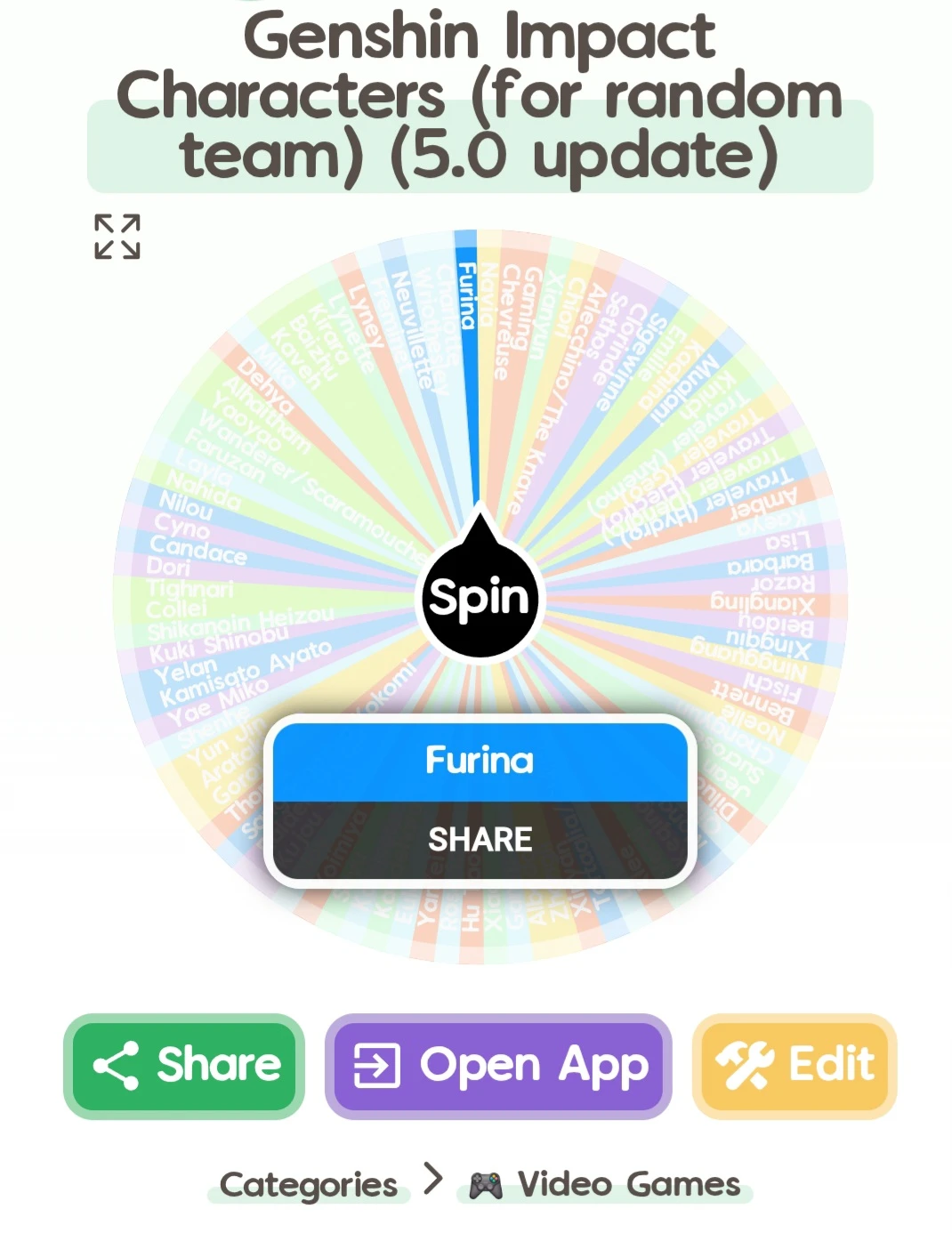 day 1 of spinning the wheel Genshin Impact | HoYoLAB