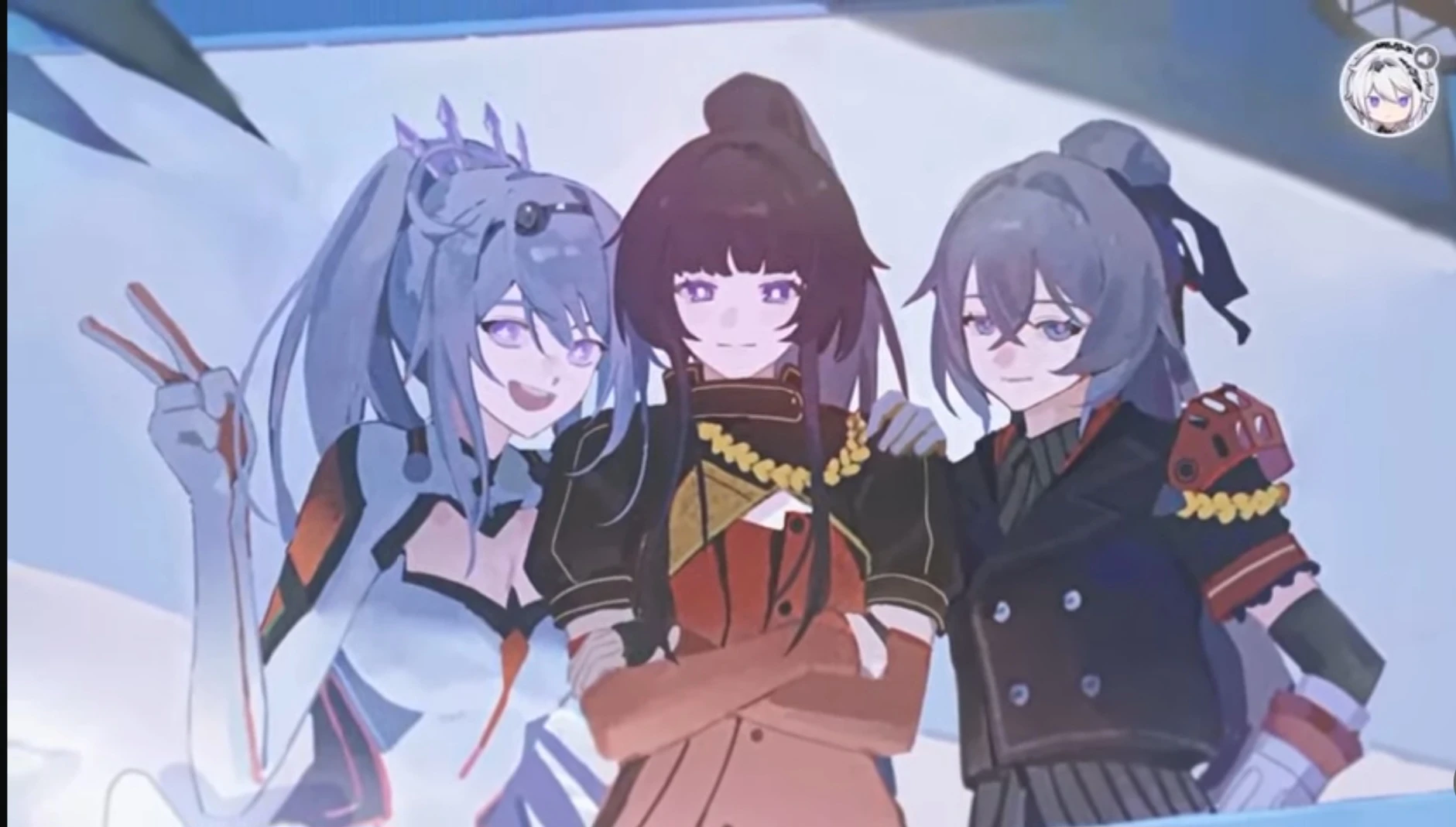 Seeing the girl's all grown up and in their original outfits 🤍💜🩶 Honkai ...