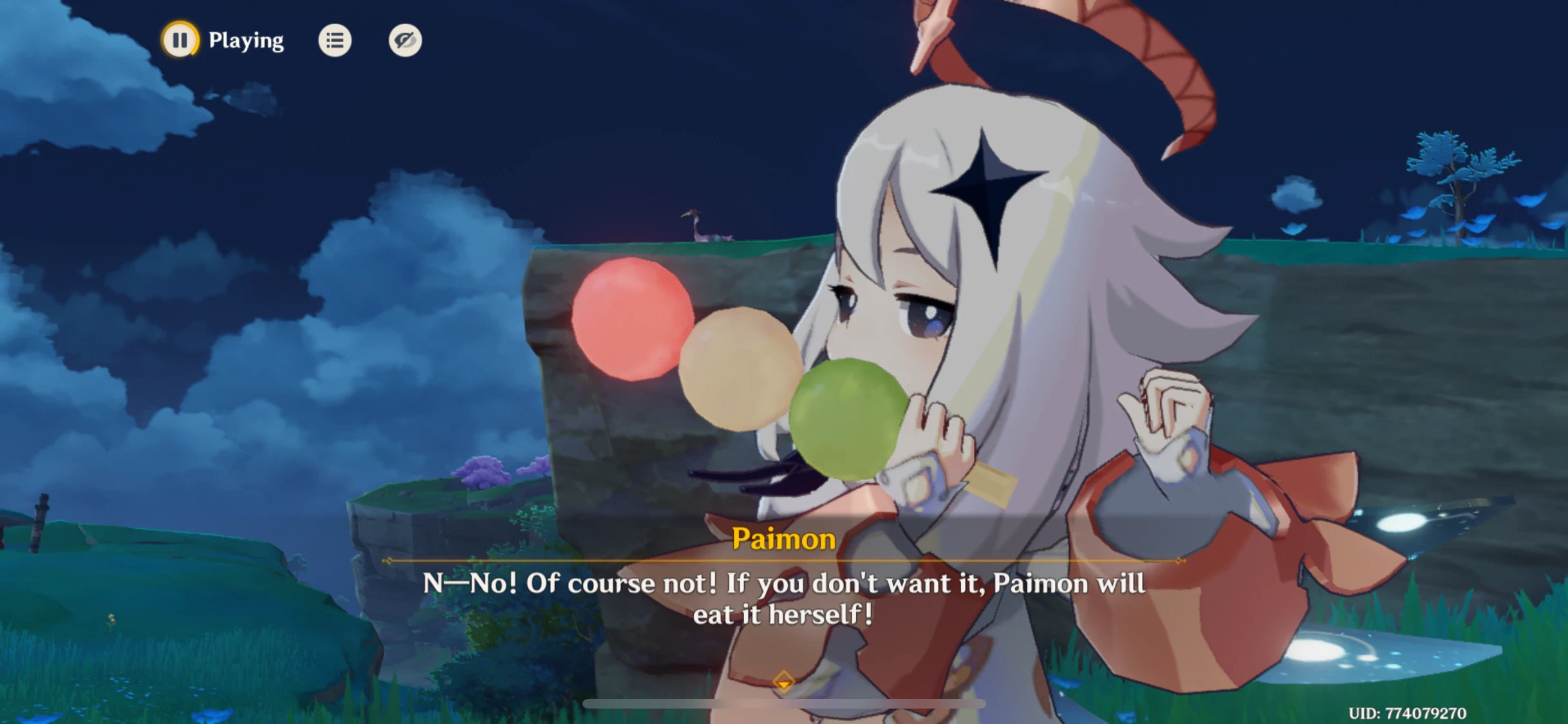 Here is a rare footage of Paimon eating dango 🍡 Genshin Impact | HoYoLAB