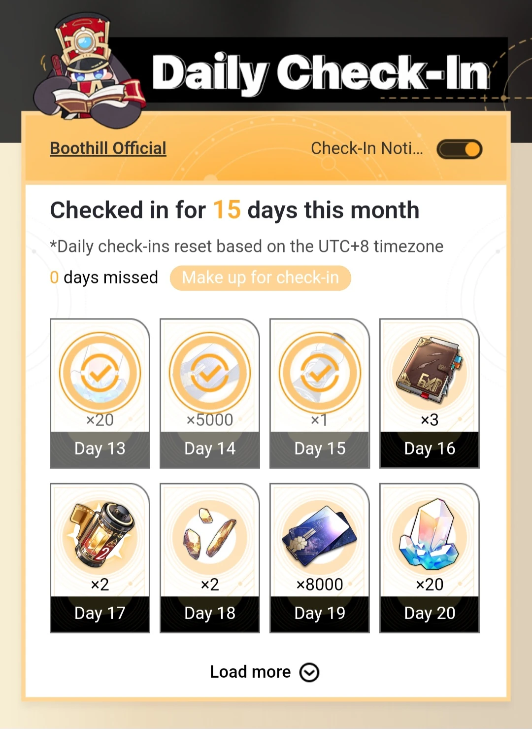 Check in MASTER Honkai: Star Rail | HoYoLAB