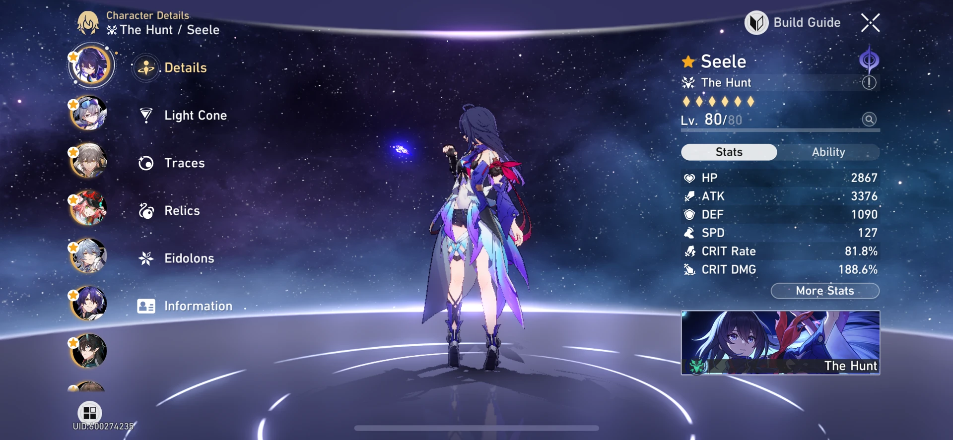 Seele got the worst E6 ever bro pls give her the buff she deserves ...