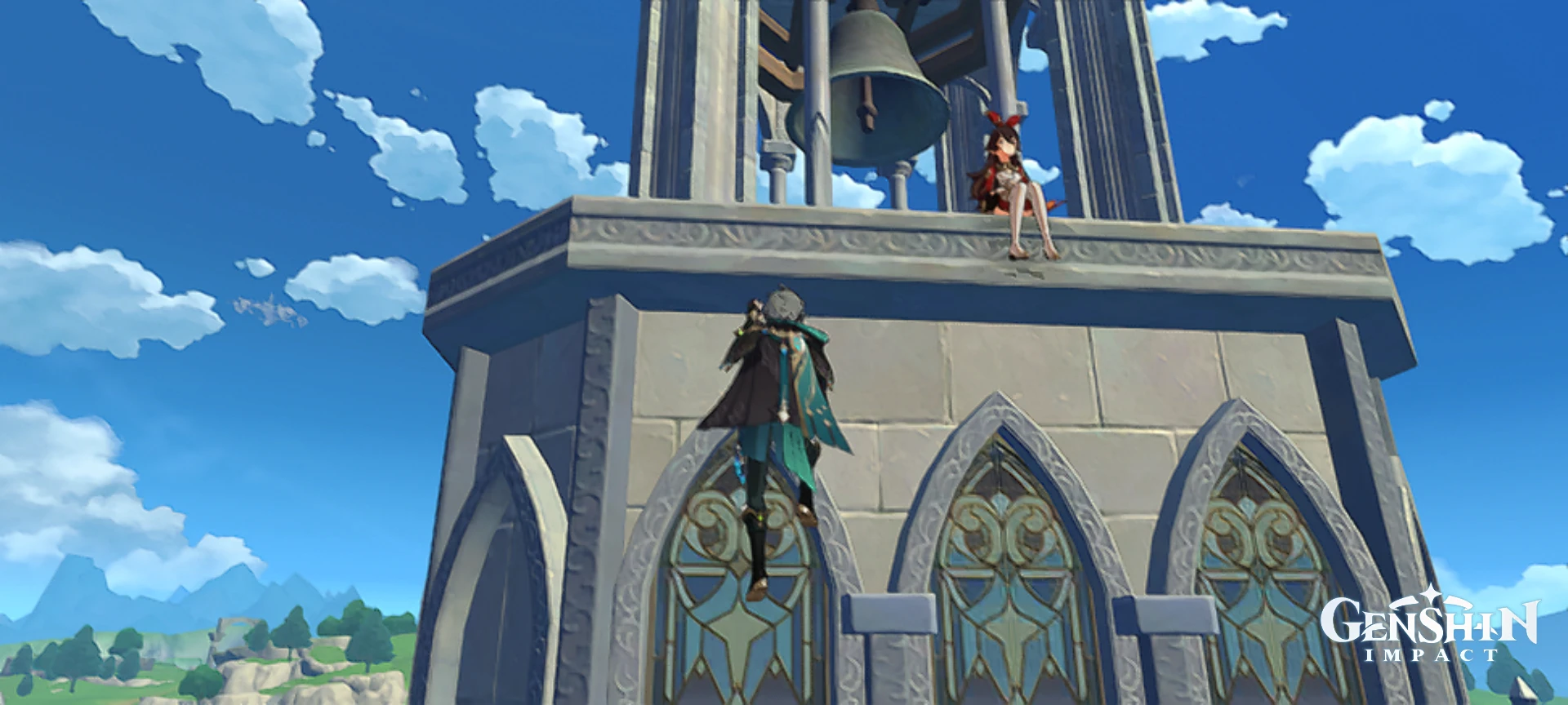 Humm Amber how did you get up here Genshin Impact | HoYoLAB