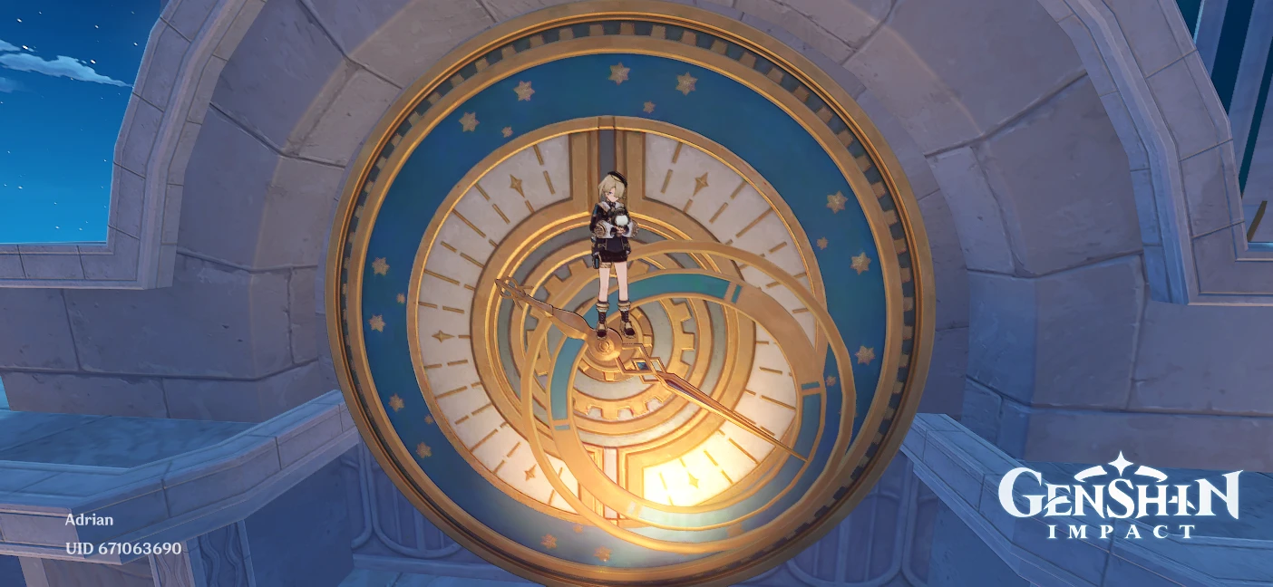 The clock on Mermonia Genshin Impact | HoYoLAB