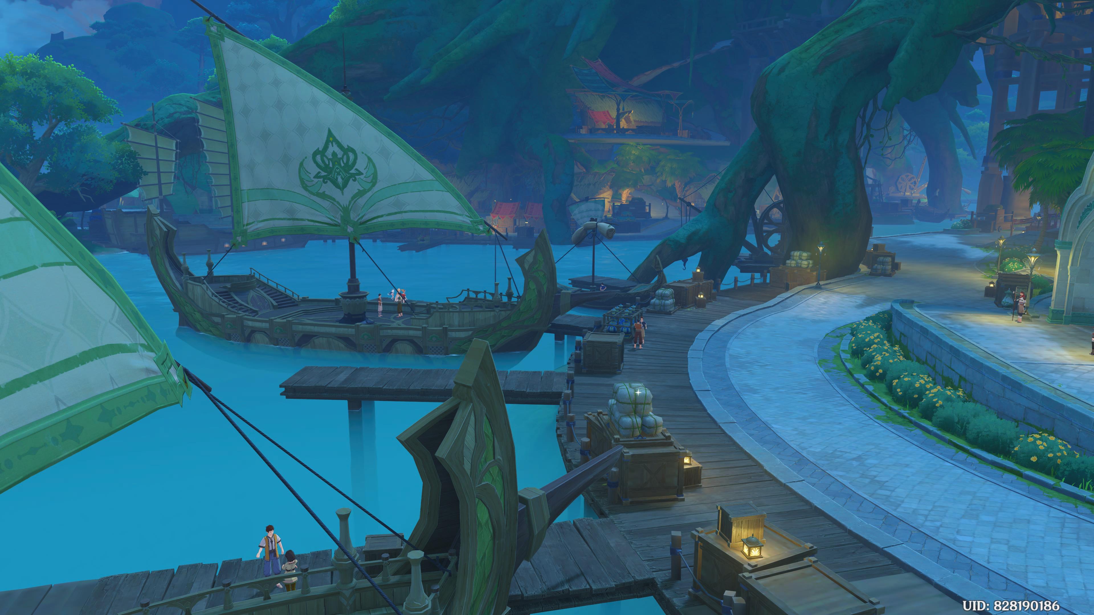 Evening in Port Ormos Genshin Impact | HoYoLAB