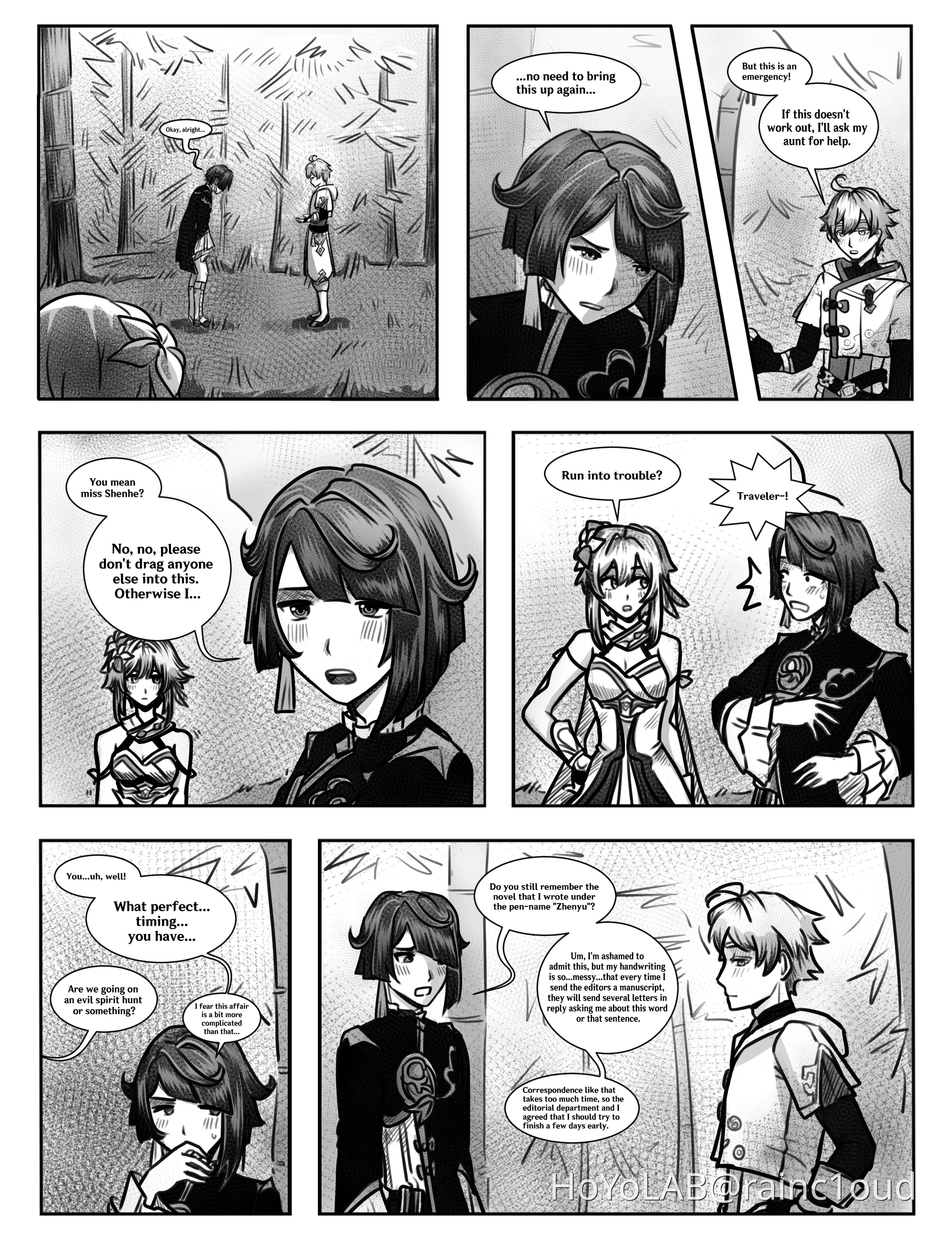 WHY DOES XINGQIU YAP SO MUCH ( I drew this my hand hurts) Genshin ...