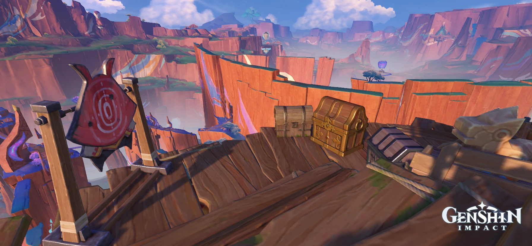 The boxes up above Genshin Impact | HoYoLAB