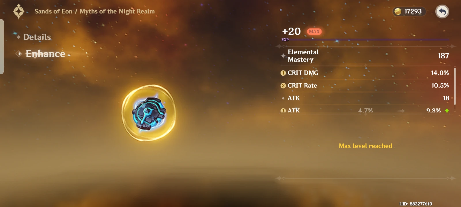 35 CV EM Sands - Obsidian Codex Set Genshin Impact | HoYoLAB