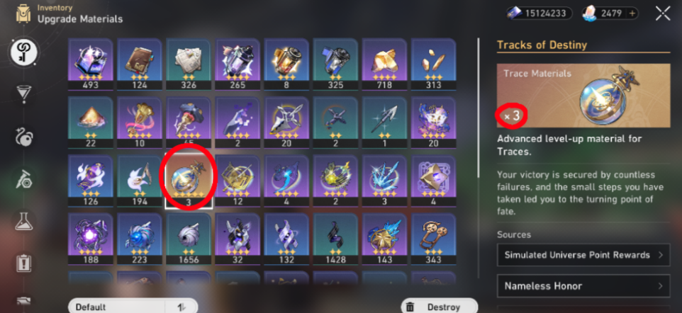 Well lack of Tracks of destiny this is an issue Honkai: Star Rail | HoYoLAB