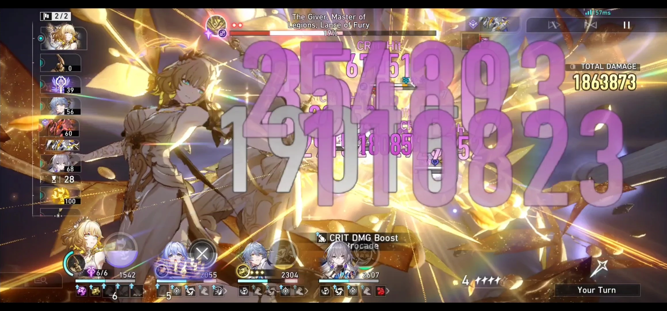 Moc12 Aglaea/ garment maker doing 4 attacks before enemy gets to move ...