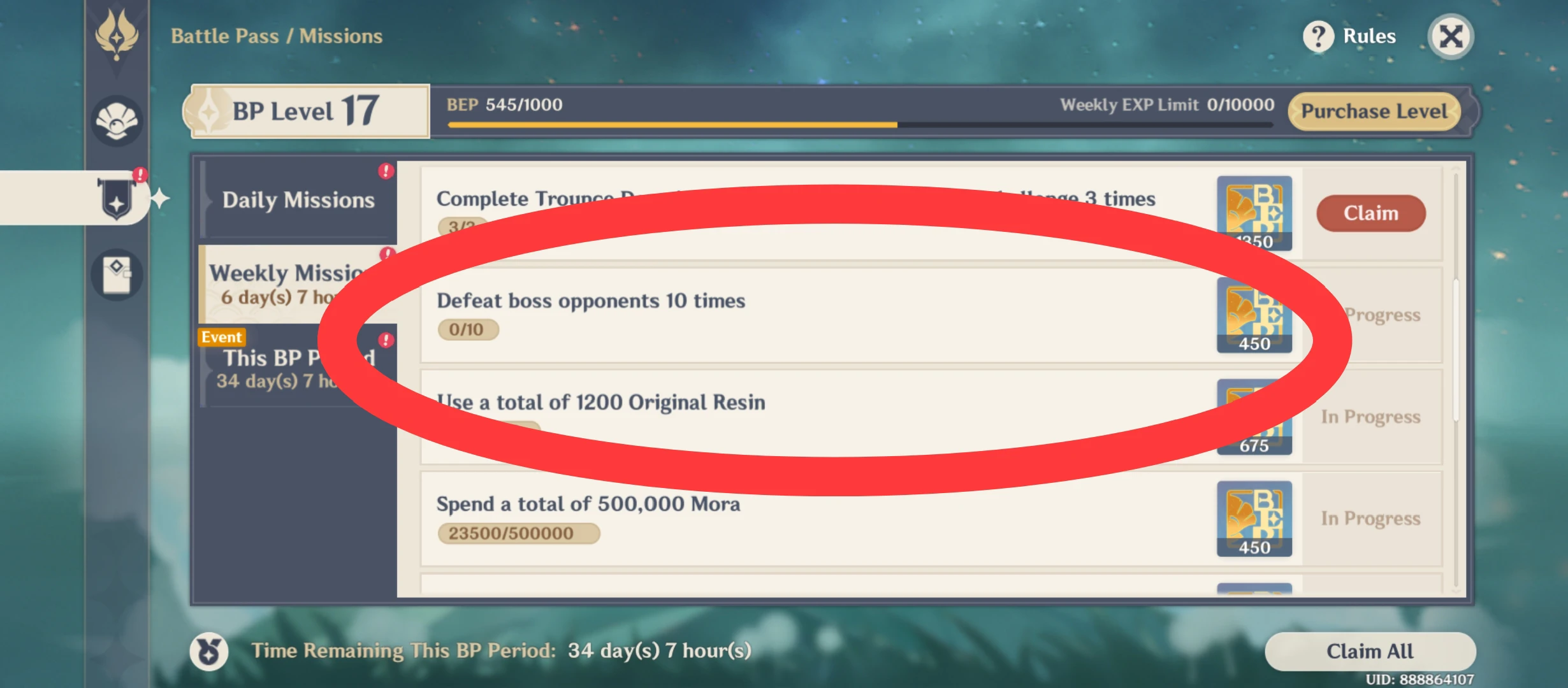 Every week for this task... Genshin Impact | HoYoLAB