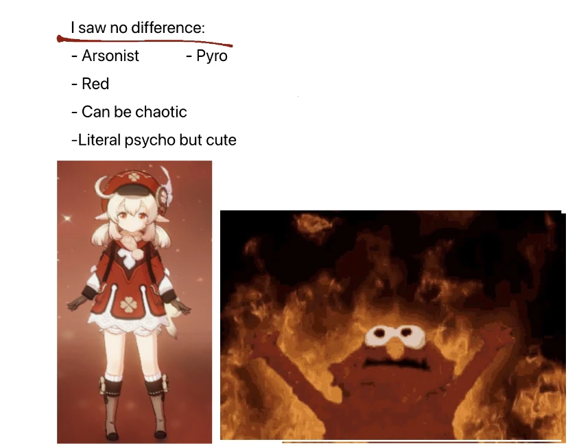 Saw no difference but Klee version xD Genshin Impact | HoYoLAB