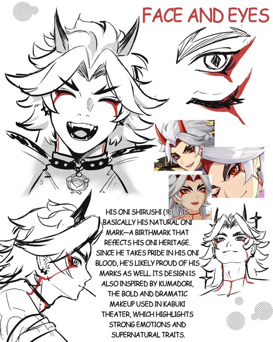About his oni marks by Hitsuji...💜 (2/5) Genshin Impact | HoYoLAB