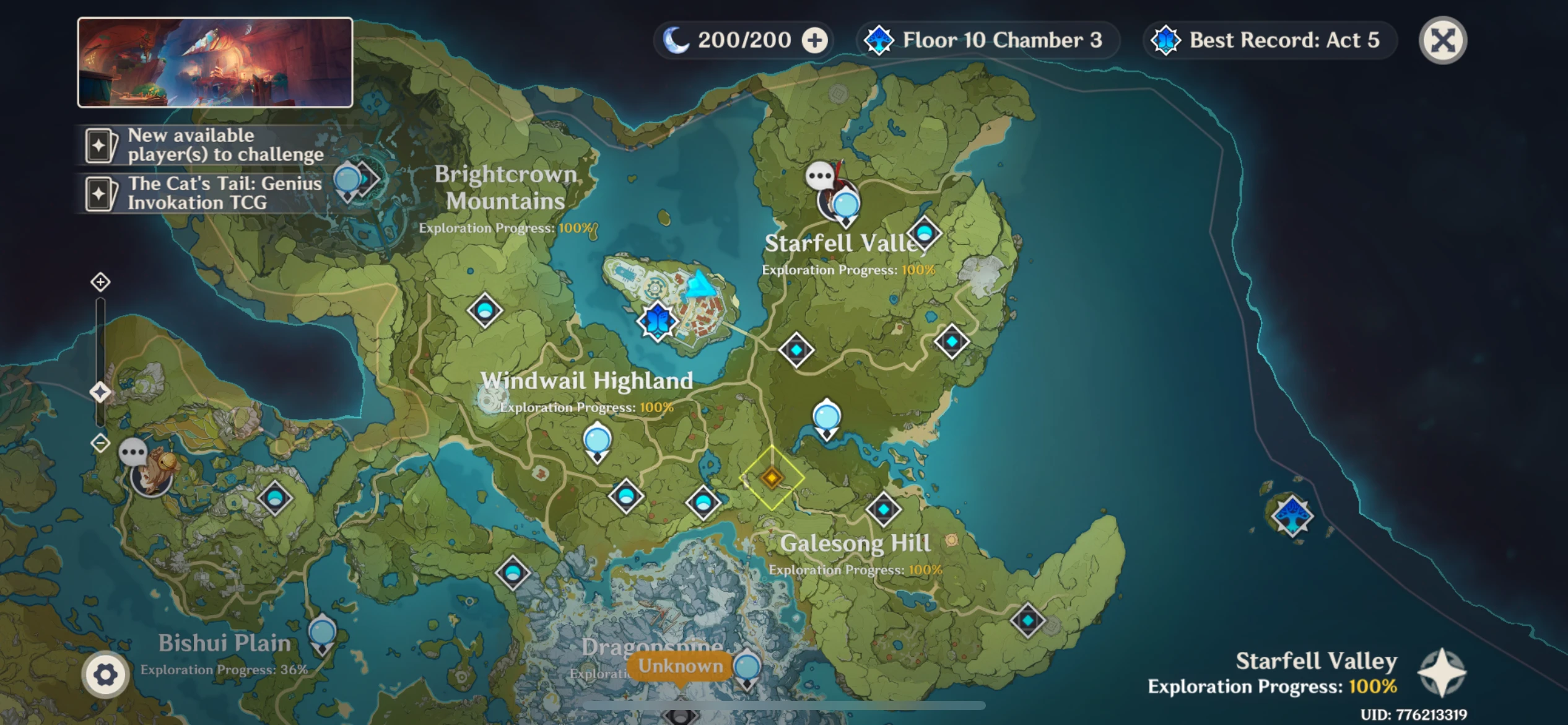 I have 100% mondstadt (expect Dragonspine)Do I get rewards for this?🥲 ...