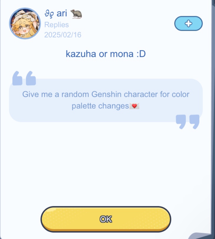 Mona Color Palette change p.2 Genshin Impact | HoYoLAB