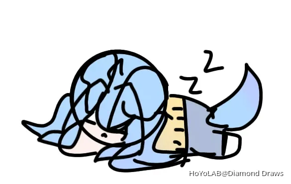 take a sleepy chibi bc I'm too tired to give ya anything else | HoYoLAB