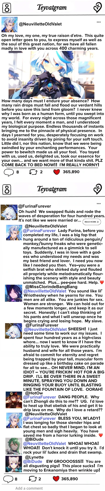 Furina x Neuvillette = TRUE LOVE Genshin Impact | HoYoLAB