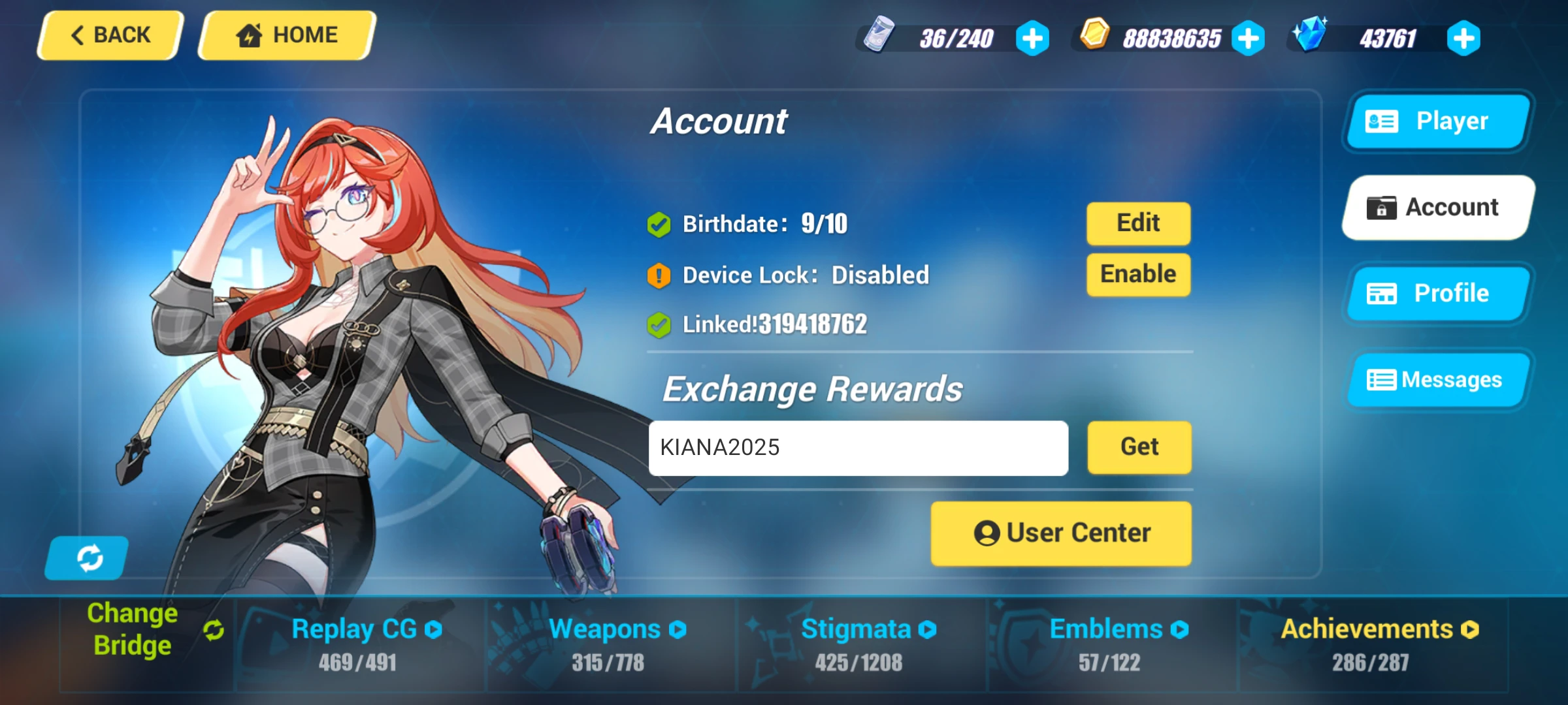 Three new codes! The first grants this C👀L keychain ; the second ad third 60 crystals and more 💎 ...