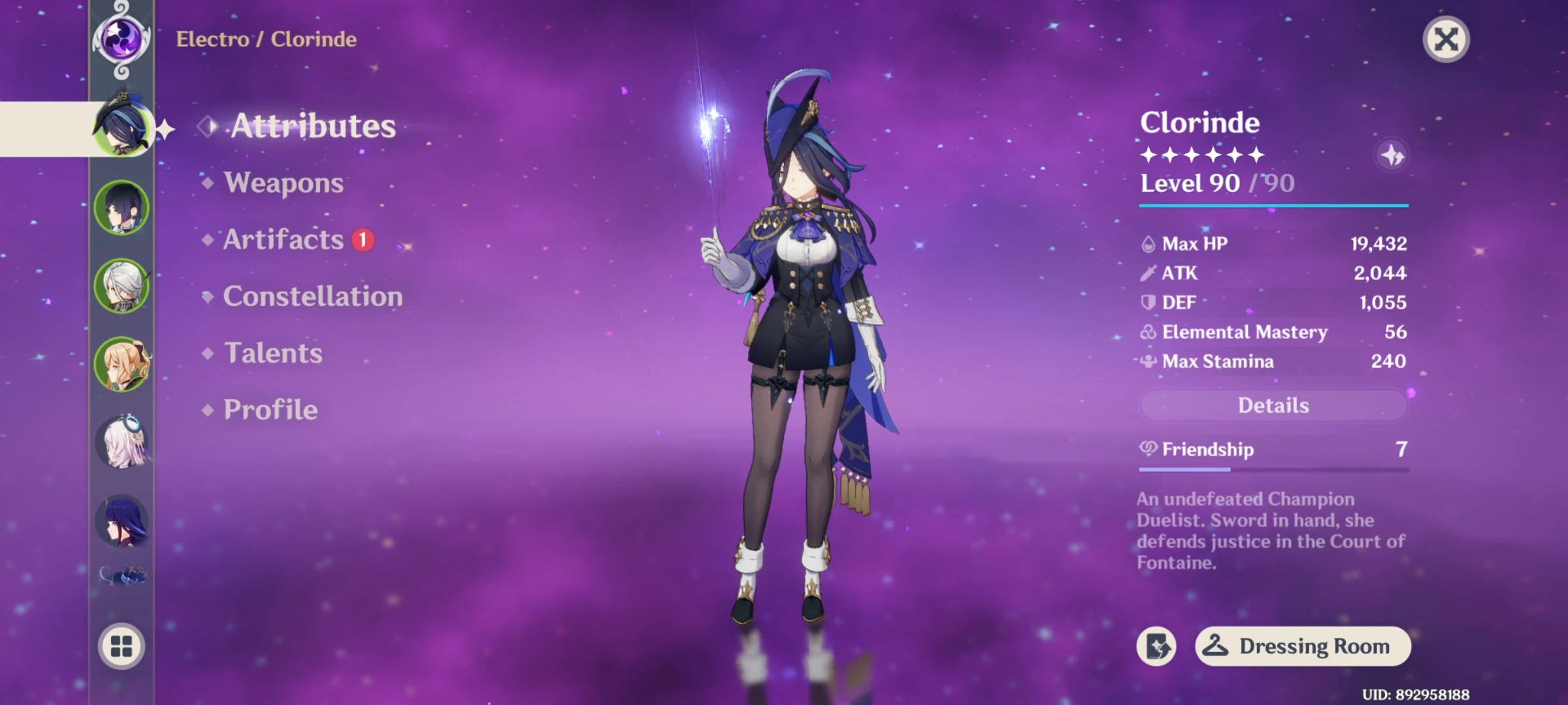 19 Days of building clorinde Genshin Impact | HoYoLAB