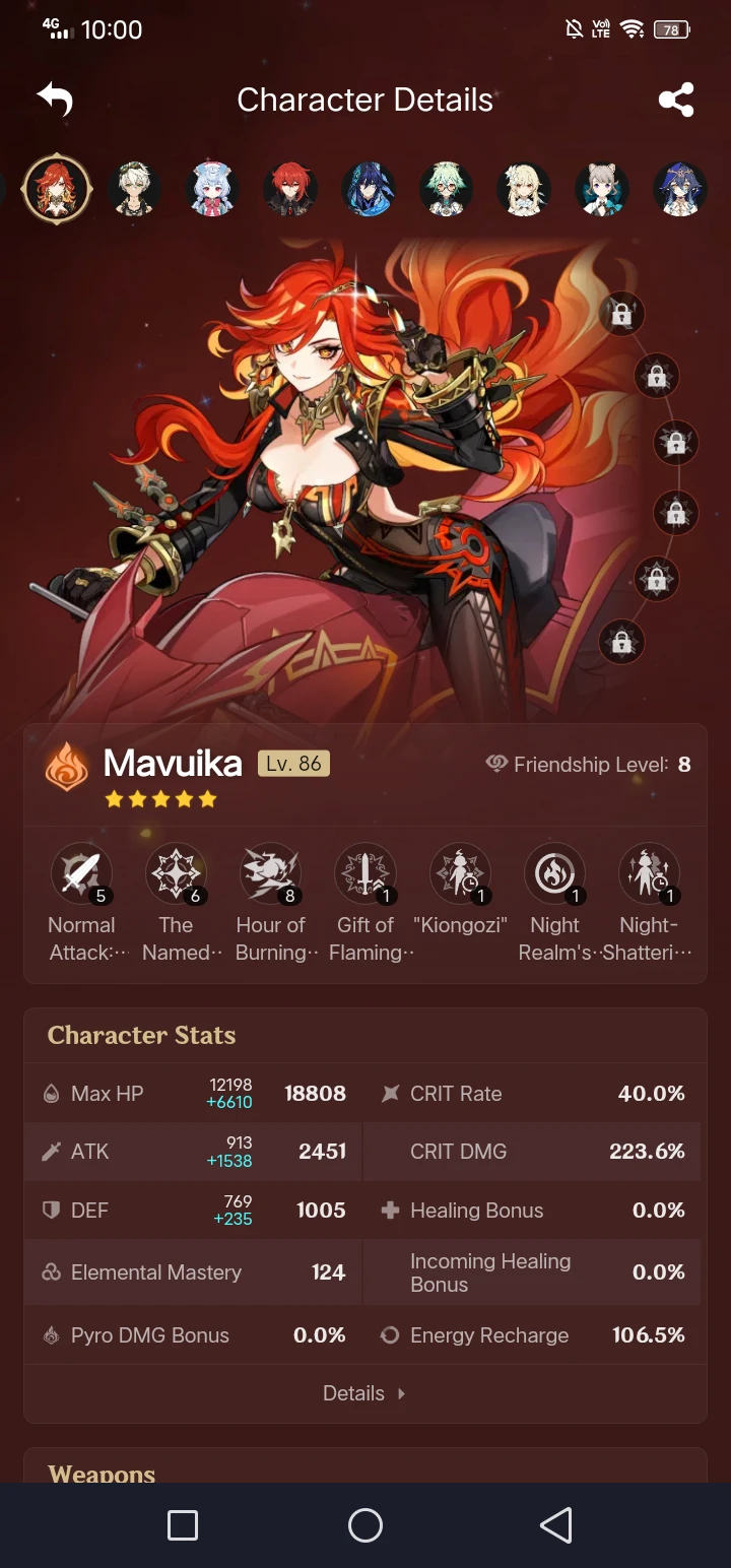 mavuika building Genshin Impact | HoYoLAB