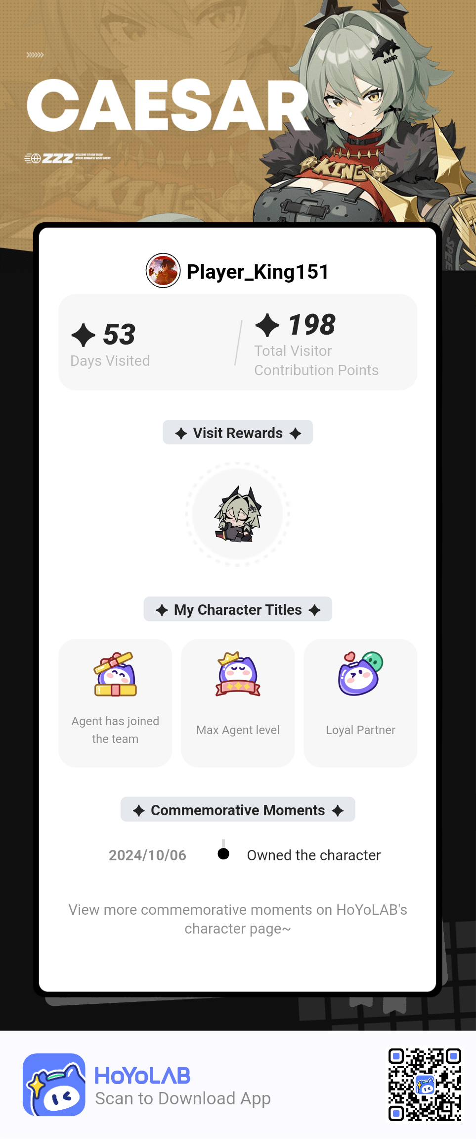 Caesar King: Over lord Zenless Zone Zero | HoYoLAB