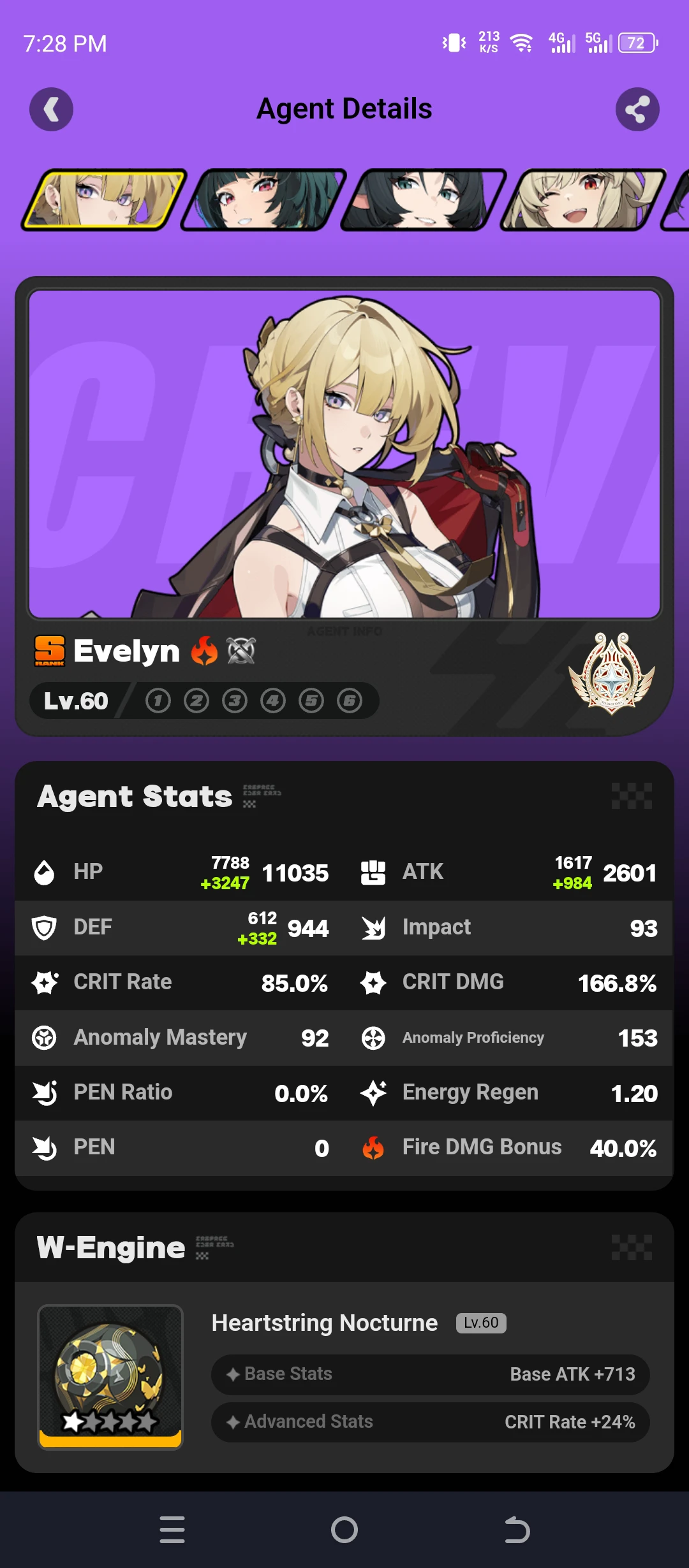 build prog 😋 Zenless Zone Zero | HoYoLAB