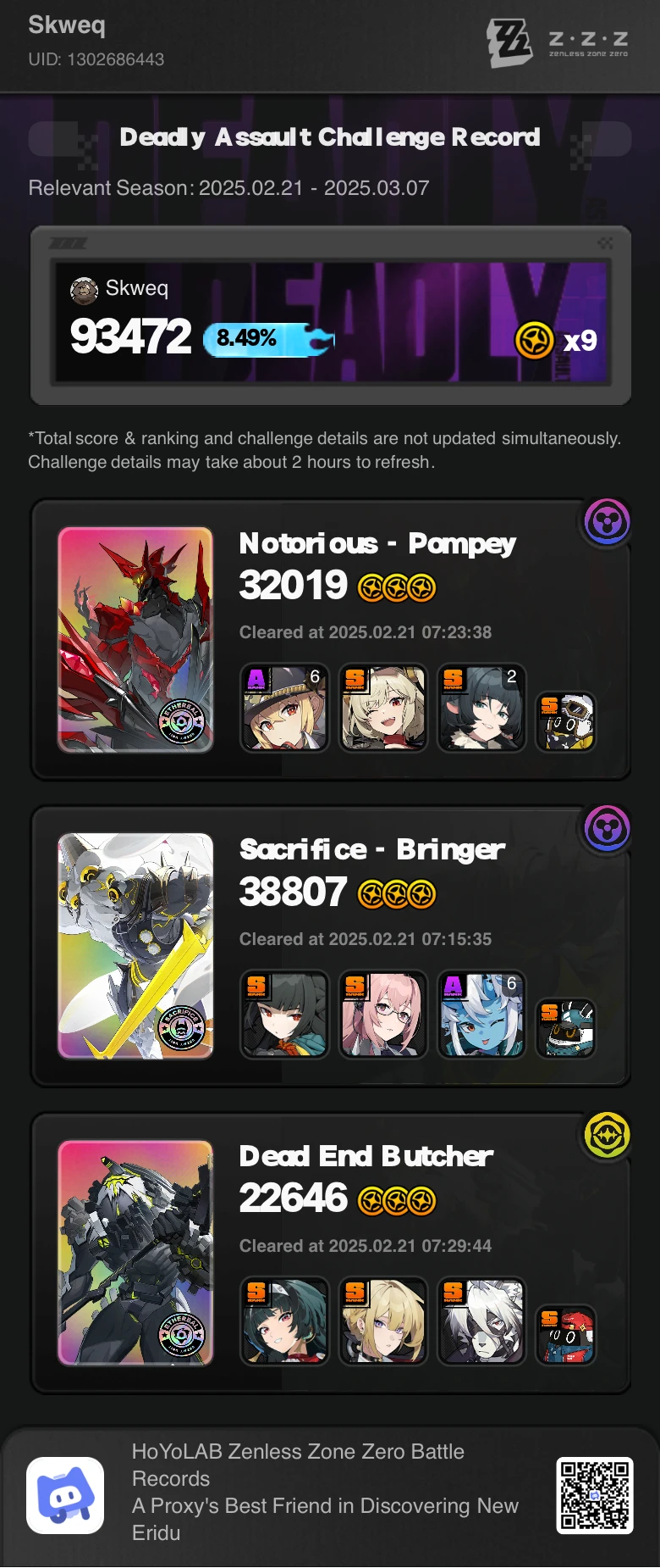 Deadly Assault 21 February 2025 Zenless Zone Zero | HoYoLAB