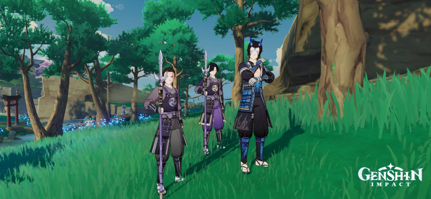 Blue Oni at the Mikawa Festival Genshin Impact | HoYoLAB