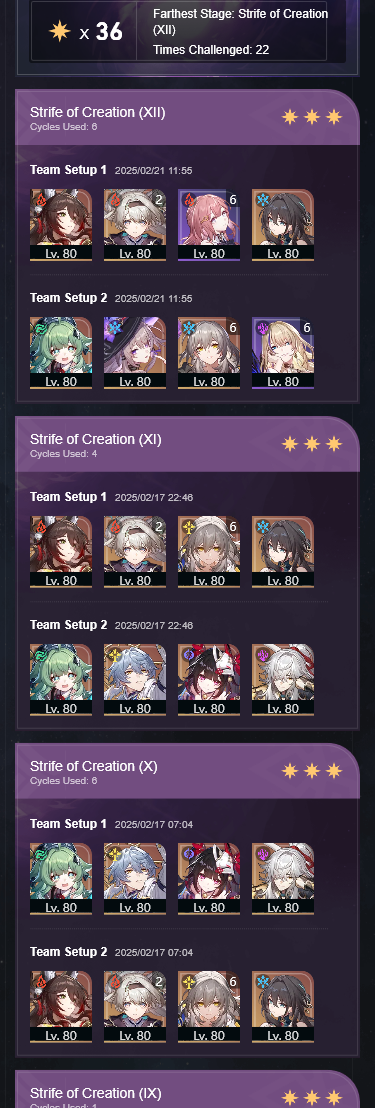Guess this is the end of full clear endgame streak Honkai: Star Rail ...