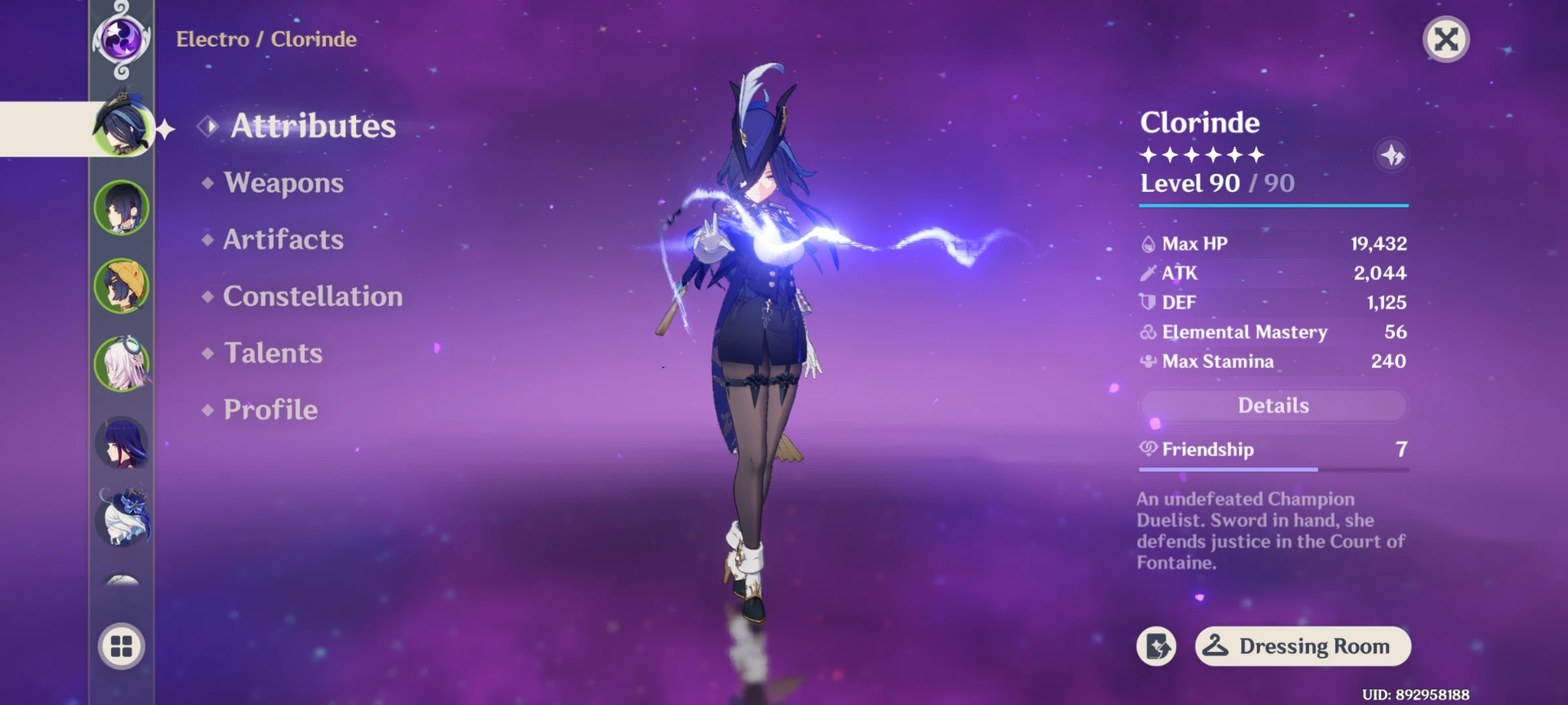 20 Days of building clorinde Genshin Impact | HoYoLAB