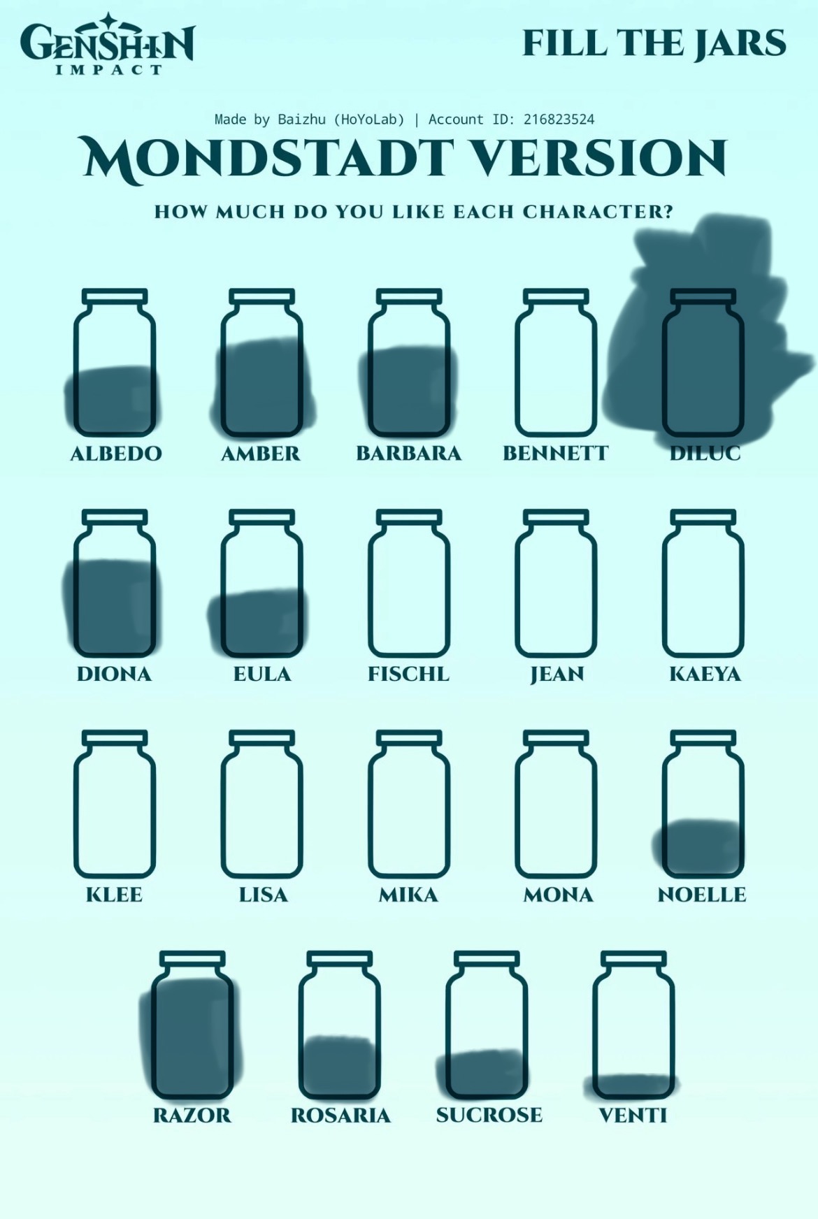 My jars for genshin characters! Genshin Impact | HoYoLAB