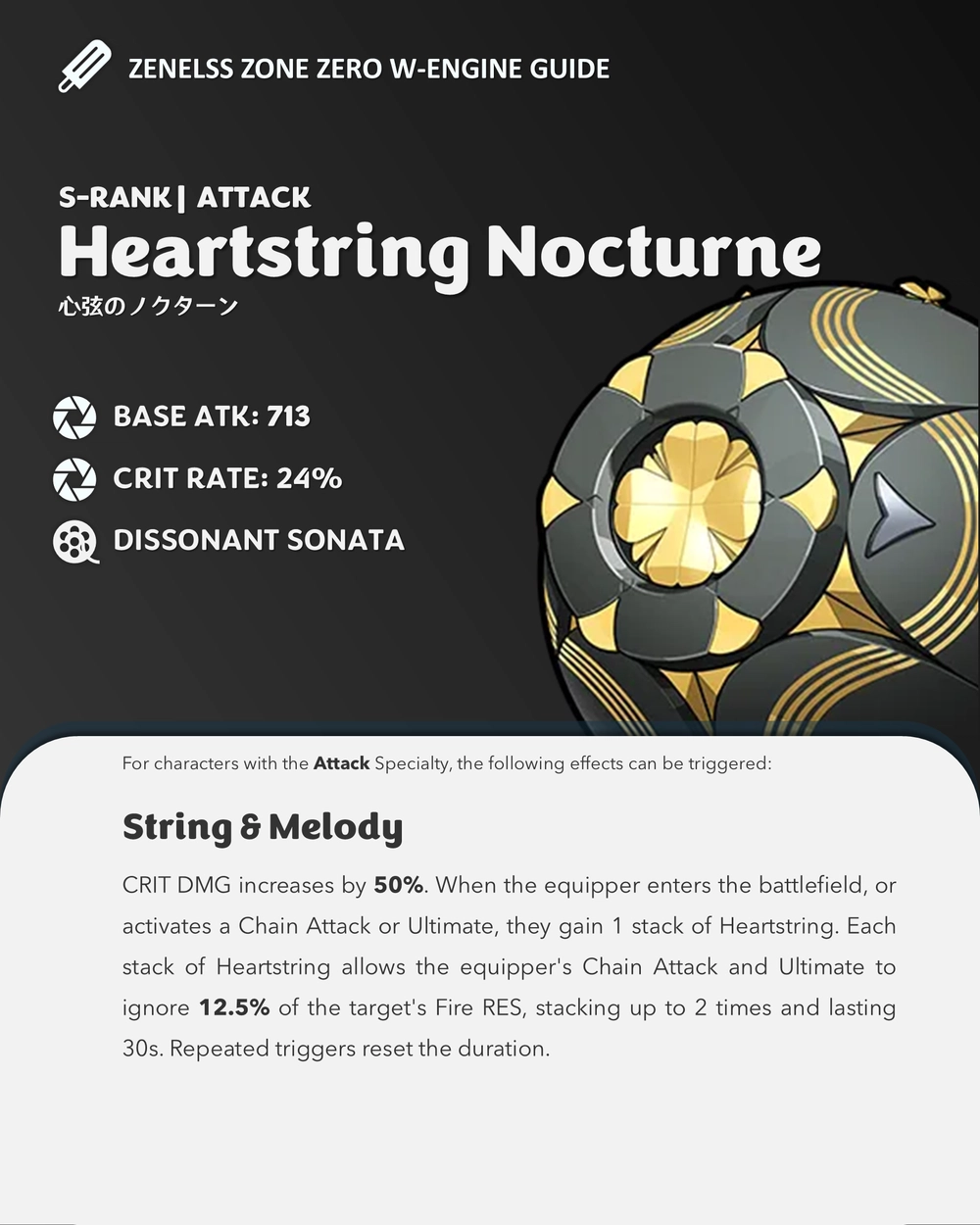 #Other Guide# | Heartstring Nocturne | Zenless Zone Zero W-Engine Guide Zenless Zone Zero | HoYoLAB