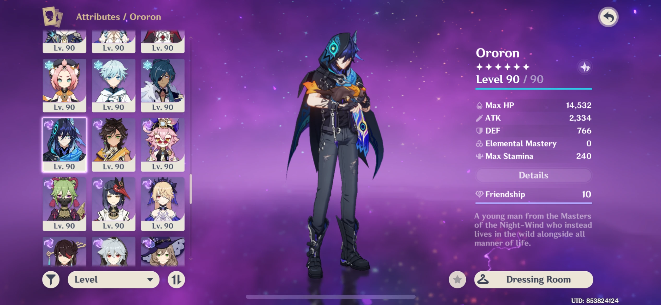 Max leveling all characters: 75th Ororon Genshin Impact | HoYoLAB