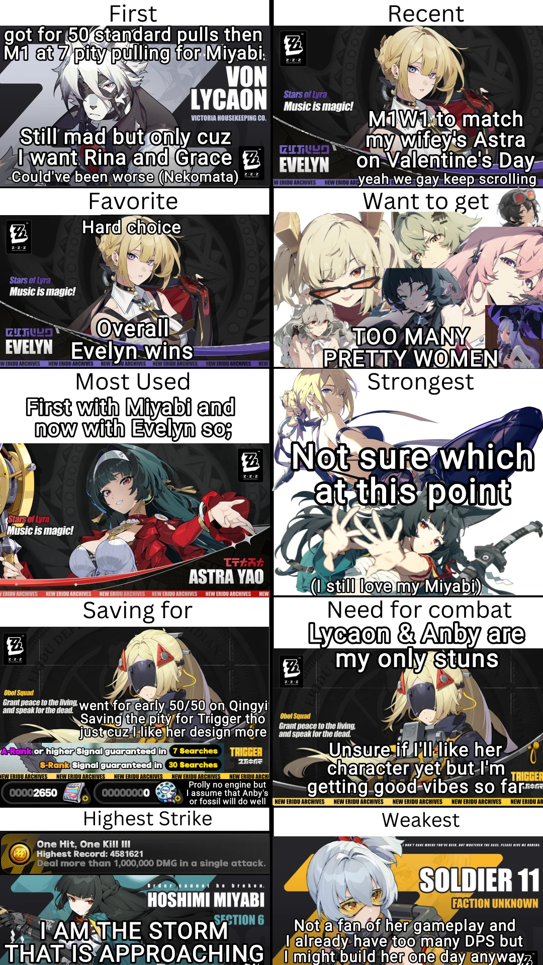 My ZZZ Inventory~! 💜 Zenless Zone Zero | HoYoLAB