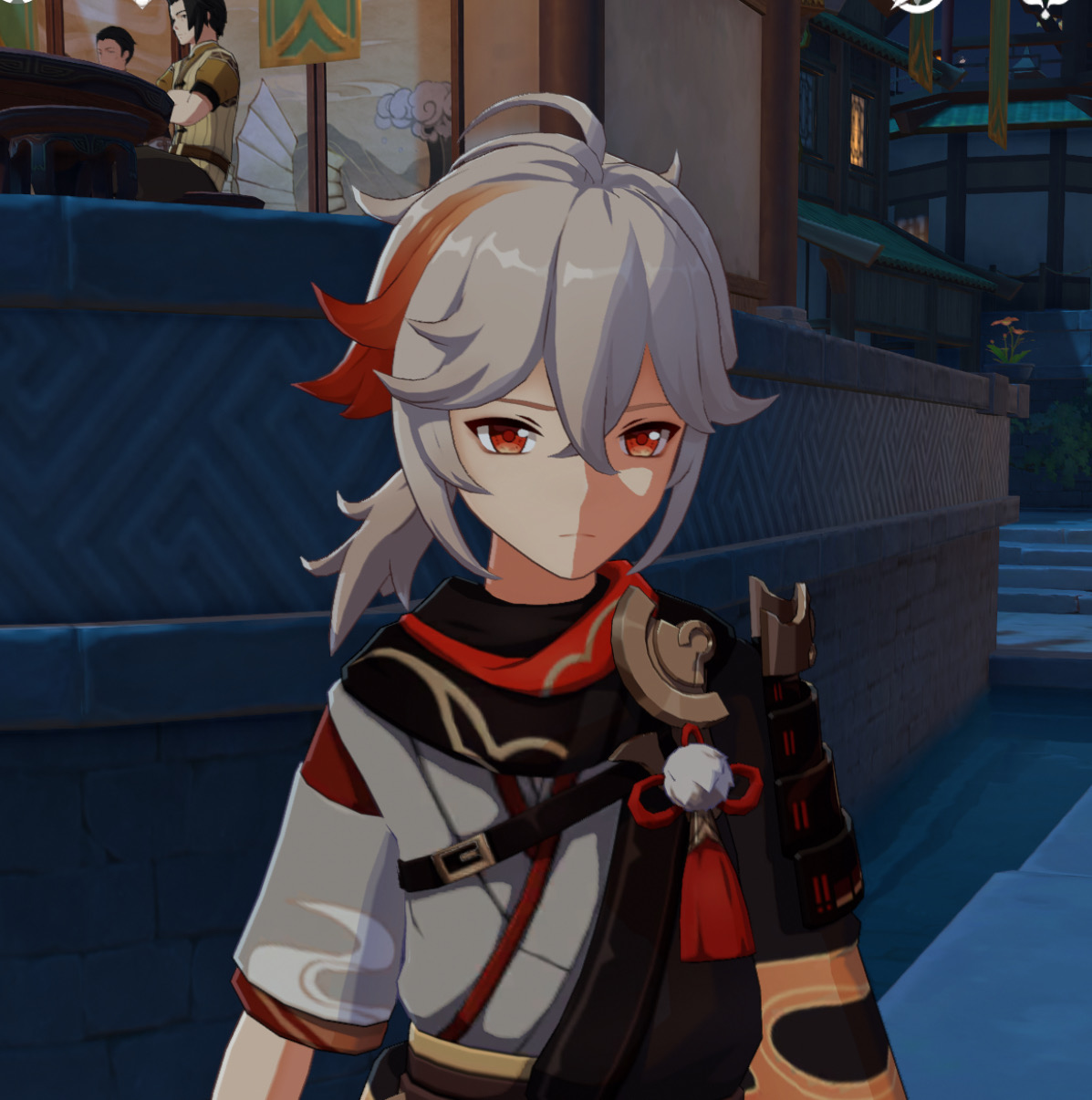 Has anyone else gotten this face on Kazuha to appear? Genshin Impact ...