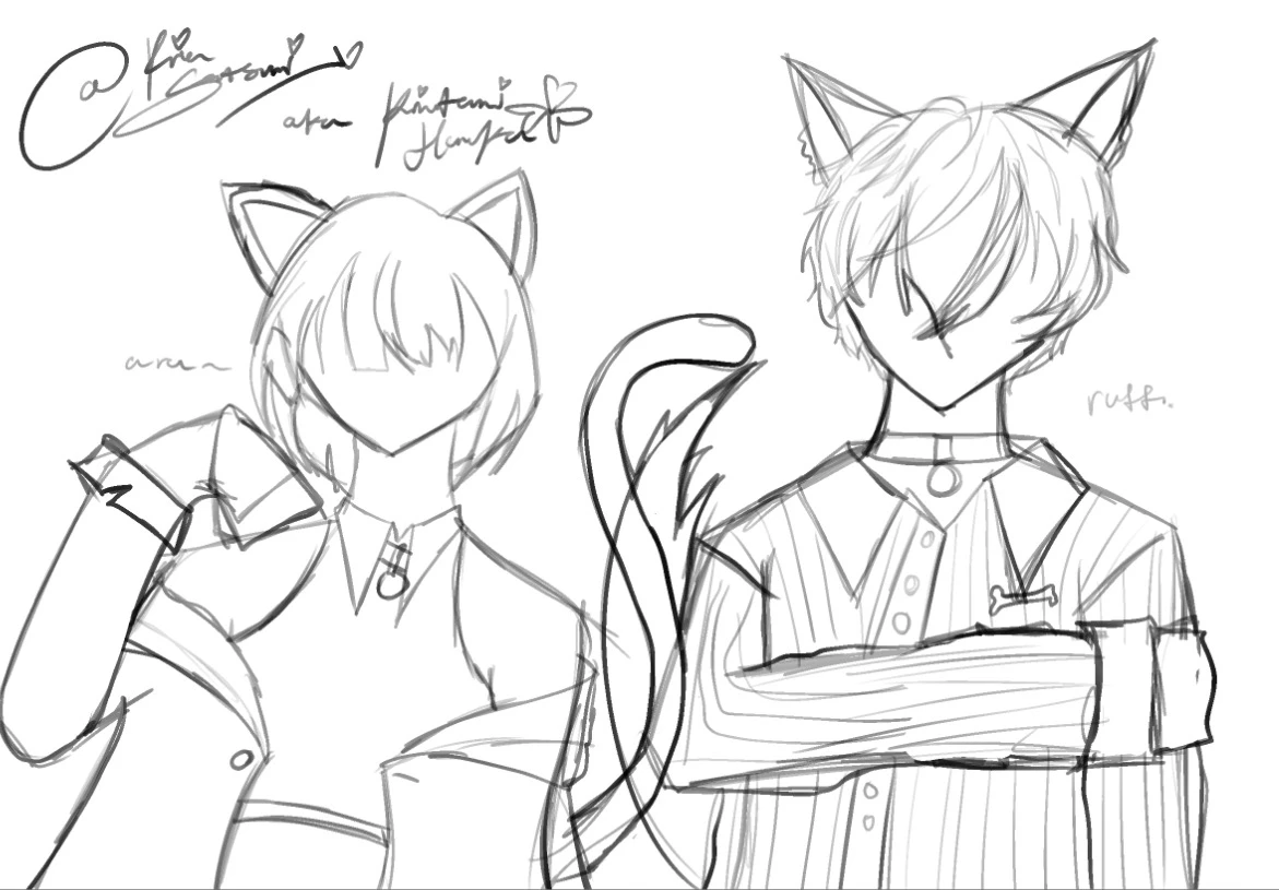 Me and Akito drawing! | HoYoLAB