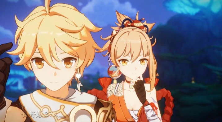 Aether and Yoimiya tries to do heart shape.....Meanwhile Furina🫠 Genshin Impact | HoYoLAB