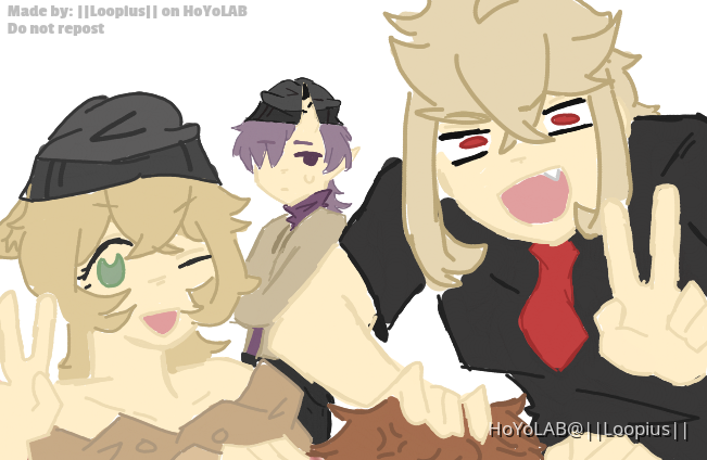 Silly OC doodle | HoYoLAB