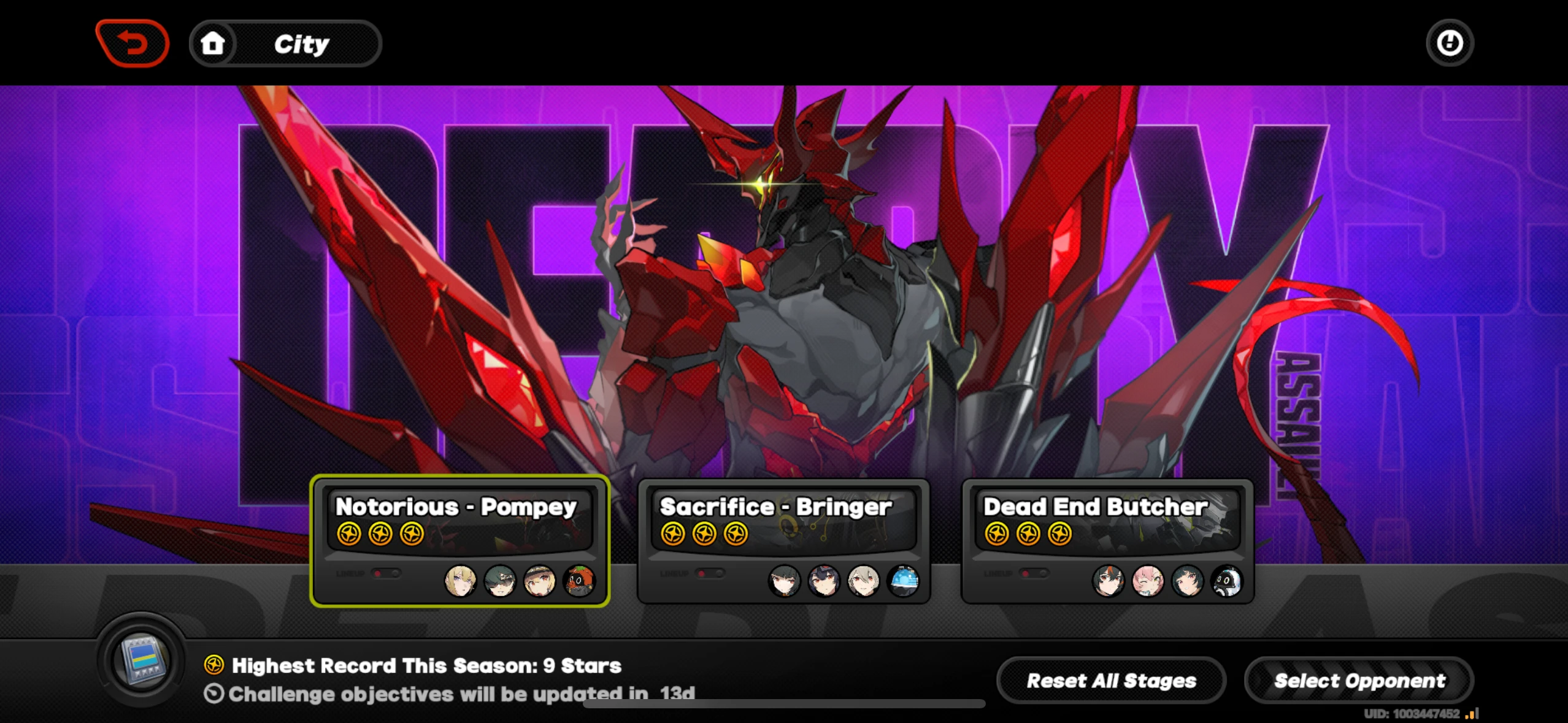 My first deadly assault 9 star clear! Zenless Zone Zero | HoYoLAB