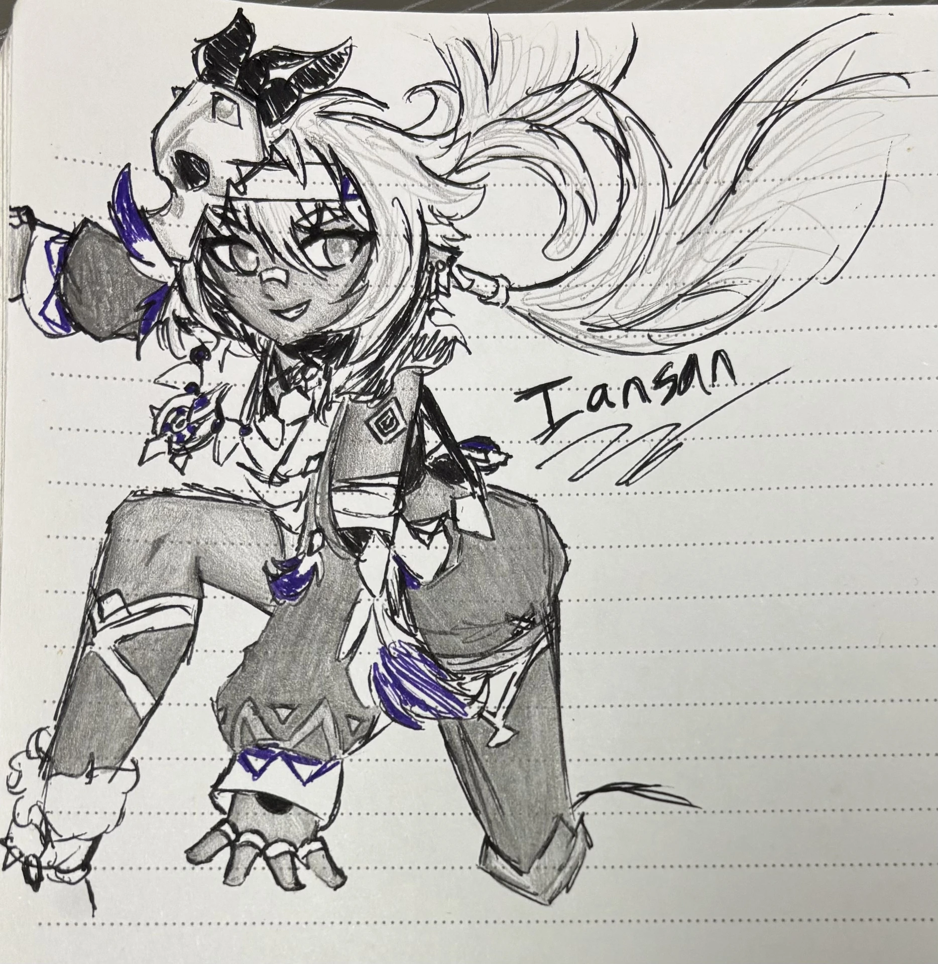 Also I drew Iansan ^^ Genshin Impact | HoYoLAB