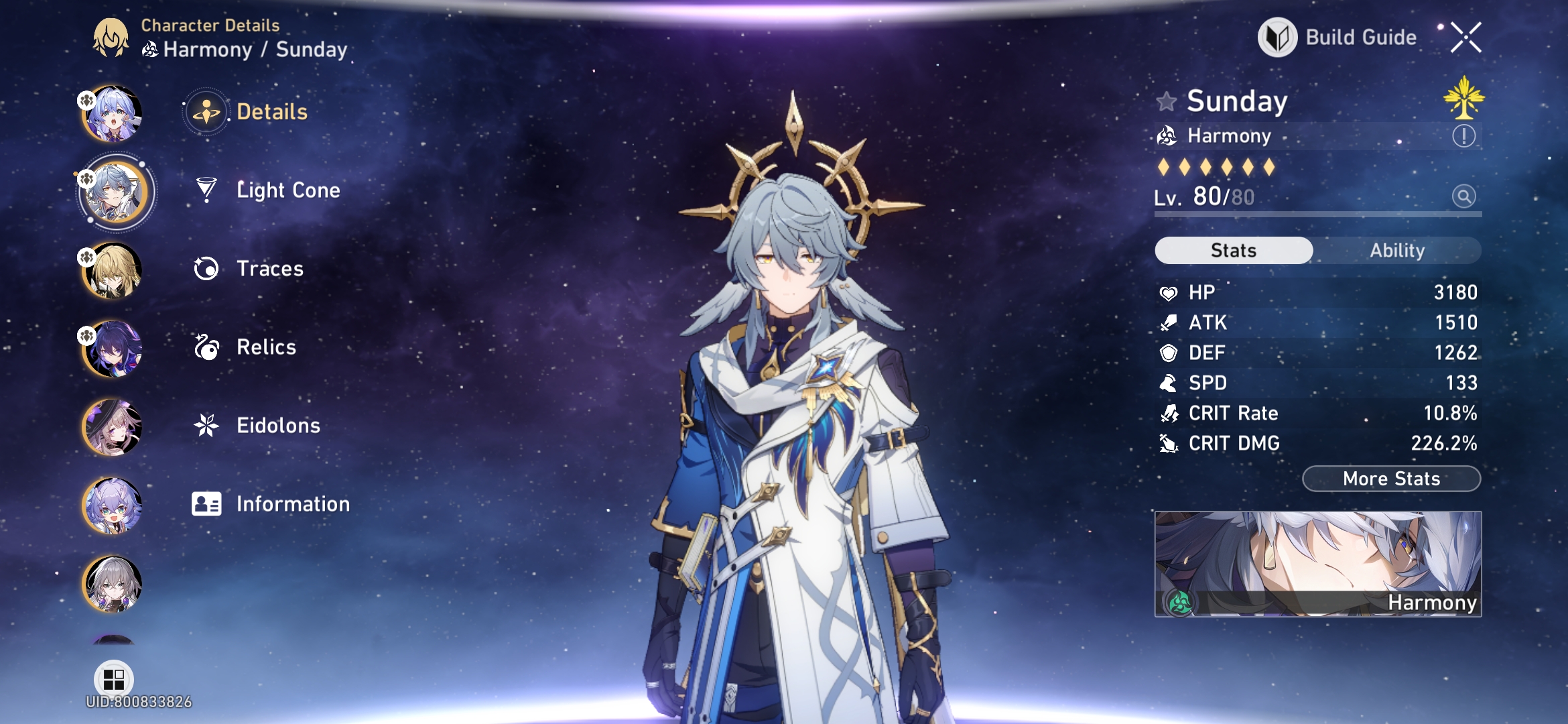 sunday build Honkai: Star Rail | HoYoLAB