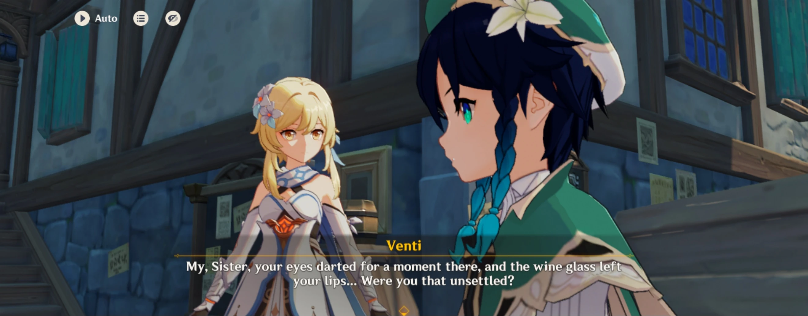 Local nun drinking with the God they're worshipping lol Genshin Impact ...