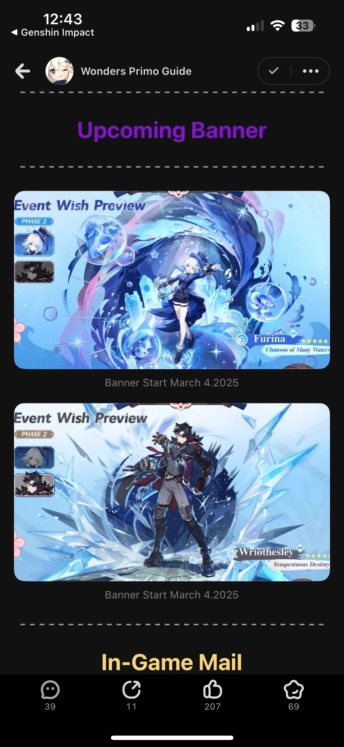 I might go for Furina cons… (Kokomi 🥺) Genshin Impact | HoYoLAB