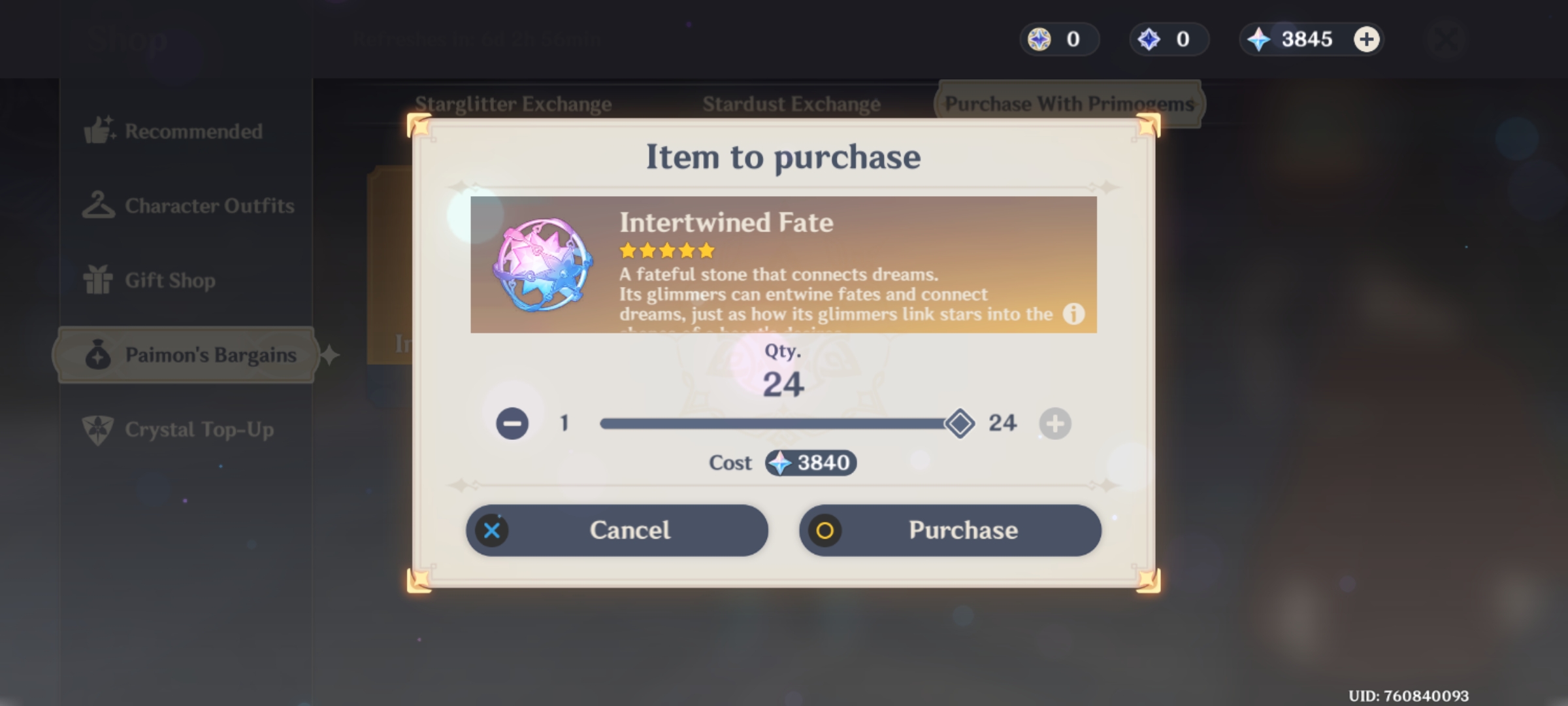 6 day save my primos for forina c2 🙏😿 Genshin Impact | HoYoLAB