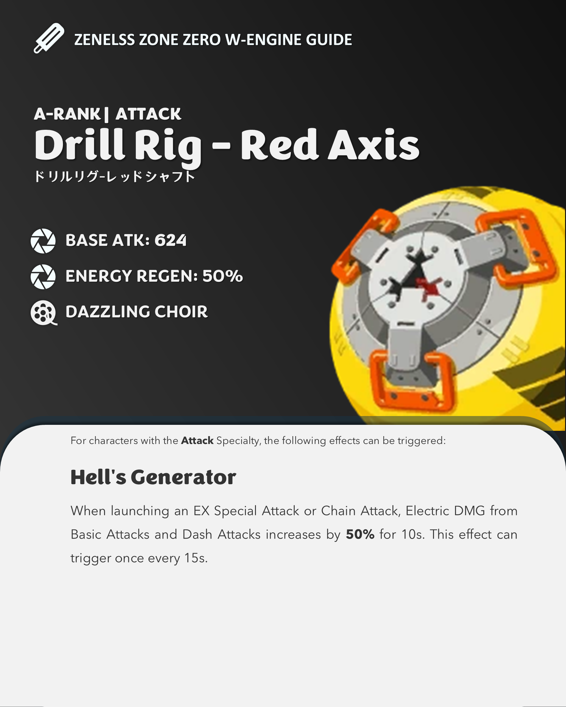 #Other Guide# | Drill Rig – Red Axis | Zenless Zone Zero W-Engine Guide ...