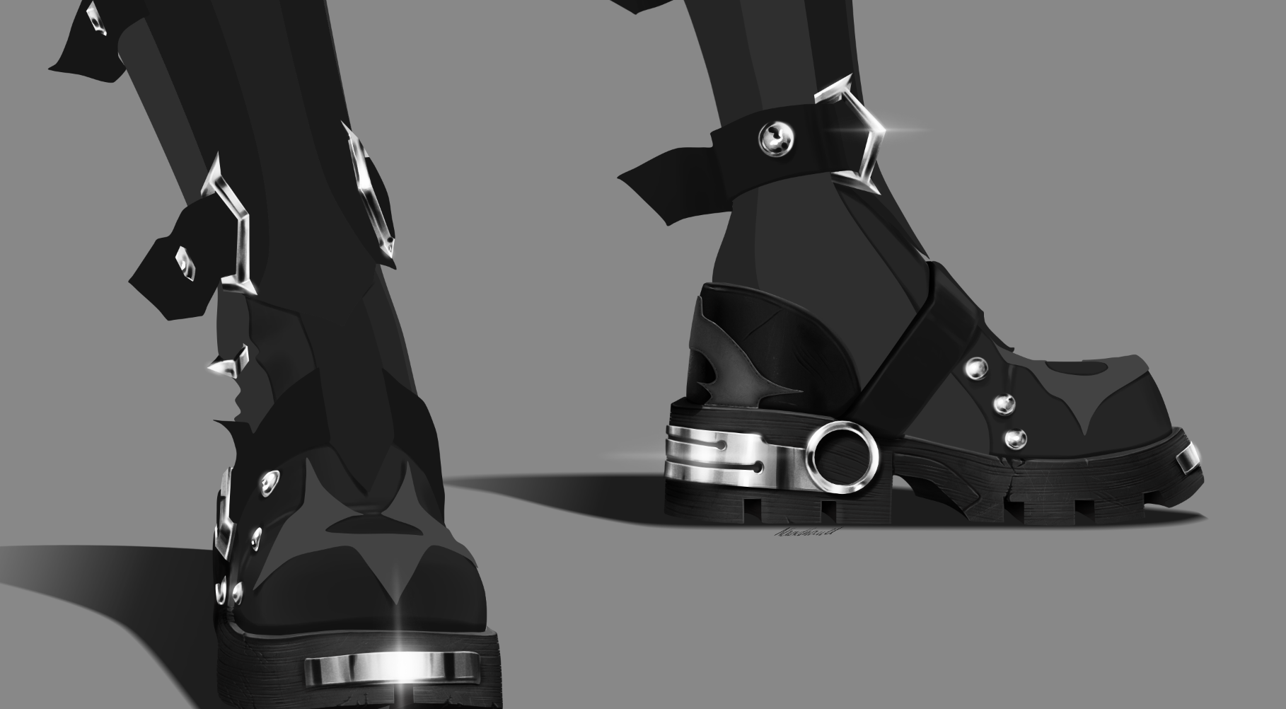 Wriothesley shoes art study wip Genshin Impact | HoYoLAB